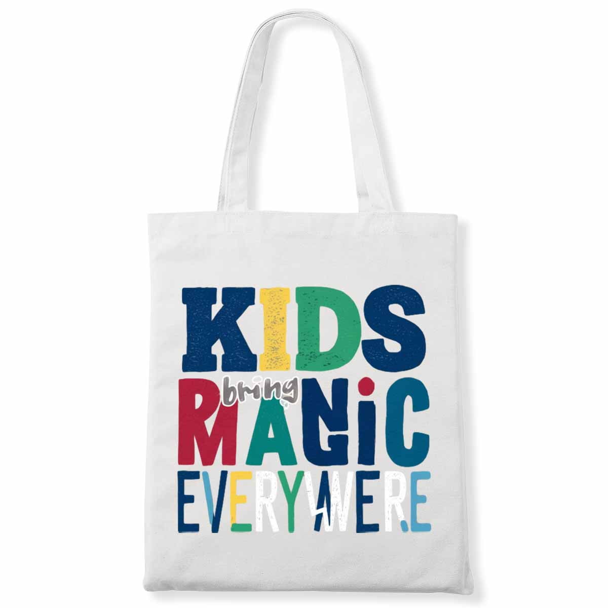 Kids Bring Magic Everywhere Retro Vintage Halloween Costume Canvas Bag ...