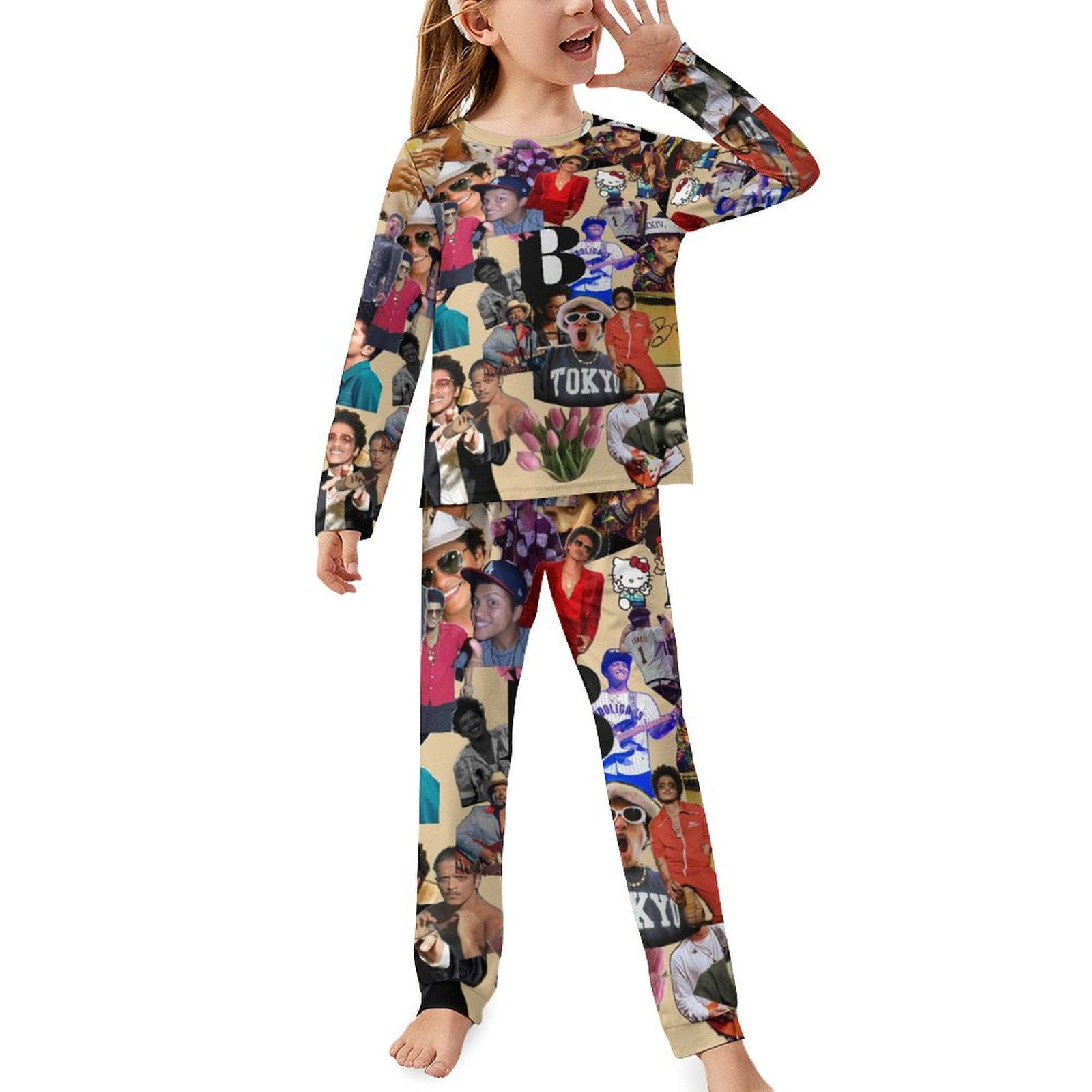 Kids Bru-no Mar Pajama Long Sleeve Sleepwear Pant Set Cute Nightclothes ...