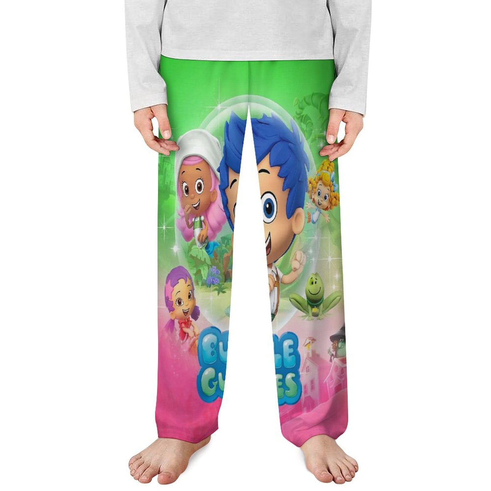 Kids Bubble Gup-Pies Pajama Pants Cartoon Long Pj Pants Cute Elastic ...