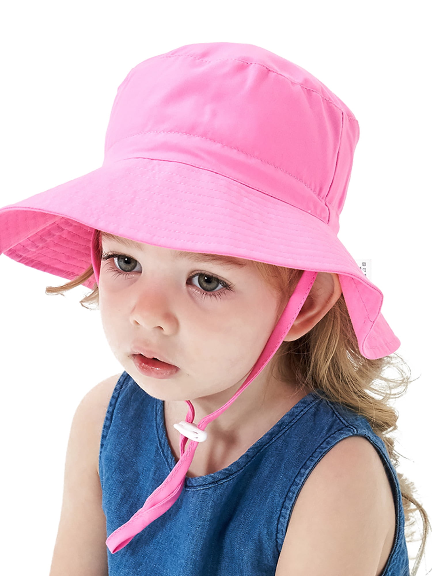 Kids Bucket Hat, Toddler Girls Boys Casual Sun Protection Wide Brim ...