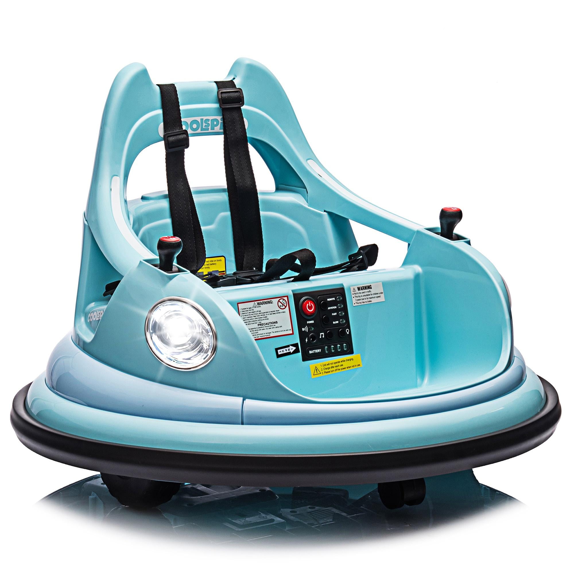 Kids 12V Electric Bumper Car with Remote, LED Lights, Music, 360 Spin ...