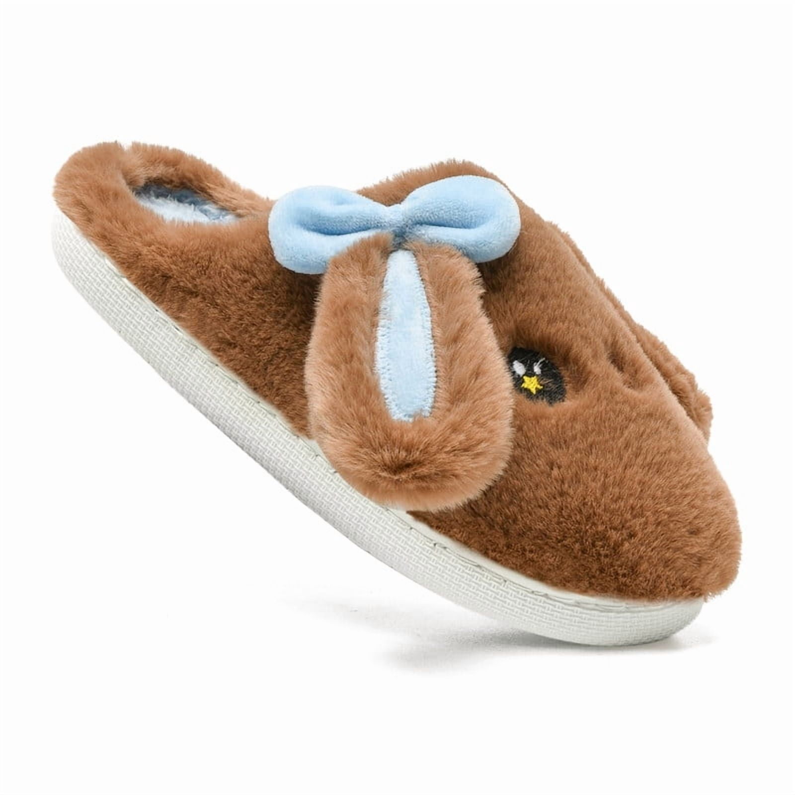 Kids Bunny Animal Slippers for Girls Boys, Cute Plush Funny Cartoon ...