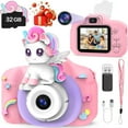 Kids Camera 1080P HD Digital Video Cameras with 32GB SD Card Mini ...