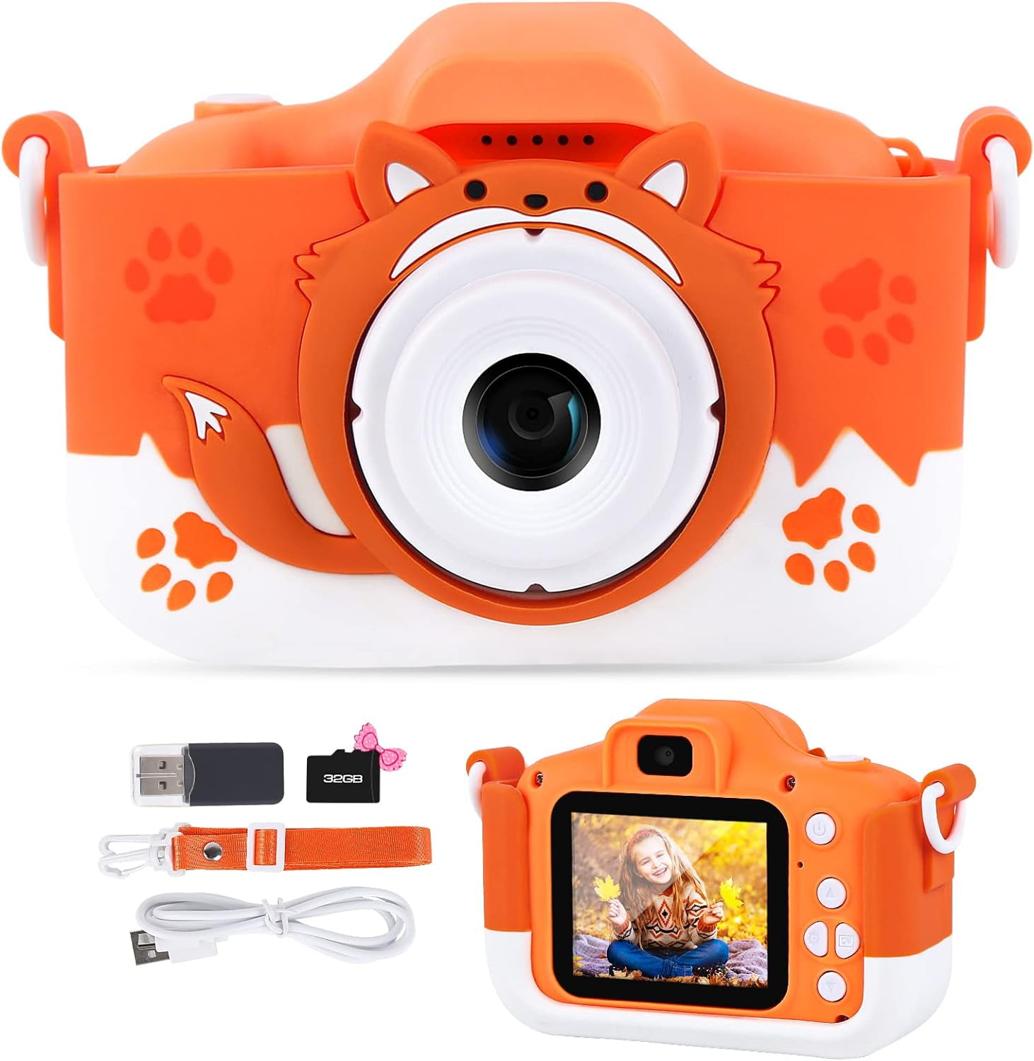 Kids Camera for Boys Girls, 1080P HD Digital Video Camera with 32GB SD ...