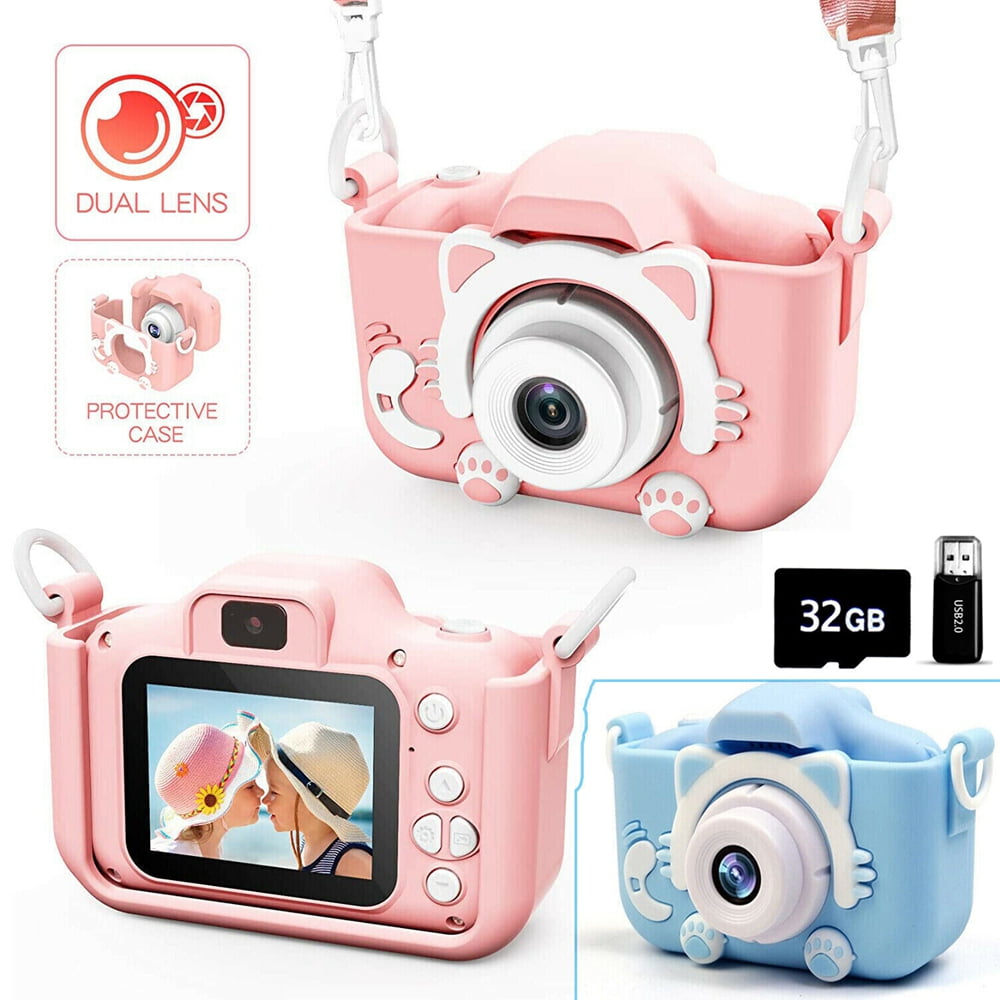 Kids Camera Digital Camera for Girls, Childrens Video Camera 1080P HD 2 ...