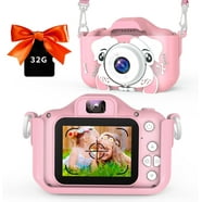Camera for Kids, Kids Camera with Silicone Cover and 32GB SD Card 1080P ...