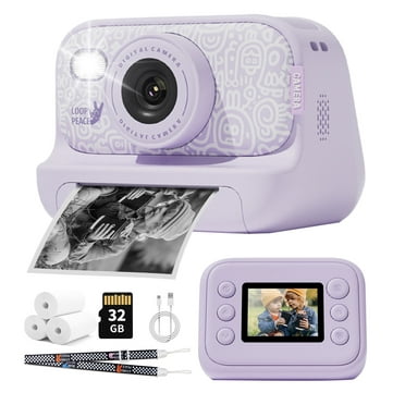 Vivitar InstaPrint Digital Camera, 12MP, 4 Games, 2 Rolls of Paper ...
