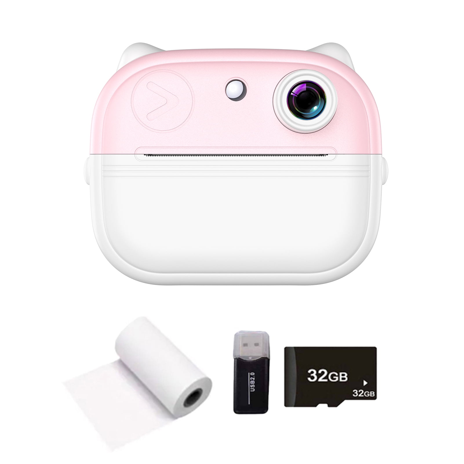 Kids Camera Instant Thermal Printer 2.0 Inch Screen Photo Printer 48MP ...