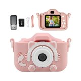Kids Camera, Rainbow Design, 2.0 Inch LCD Screen, with 64GB Memory Card ...