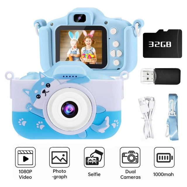 HD Kids Selfie Camera, Digital Video Toy, 1080P, 2 inch Screen ...