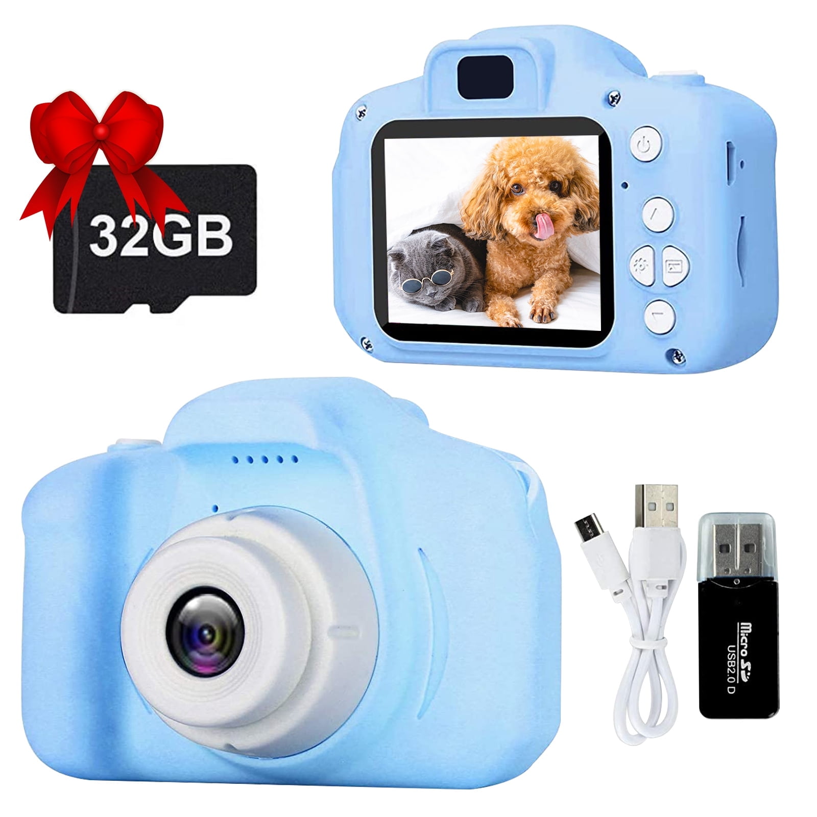 Kids Selfie Camera, 1080P HD Video Camcorder, Charming Christmas ...