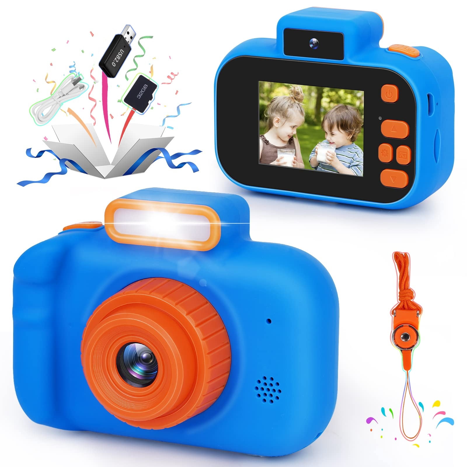 Kids Camera, Toddler Camera, Upgrade HD Selfie Kids Digital Camera ...