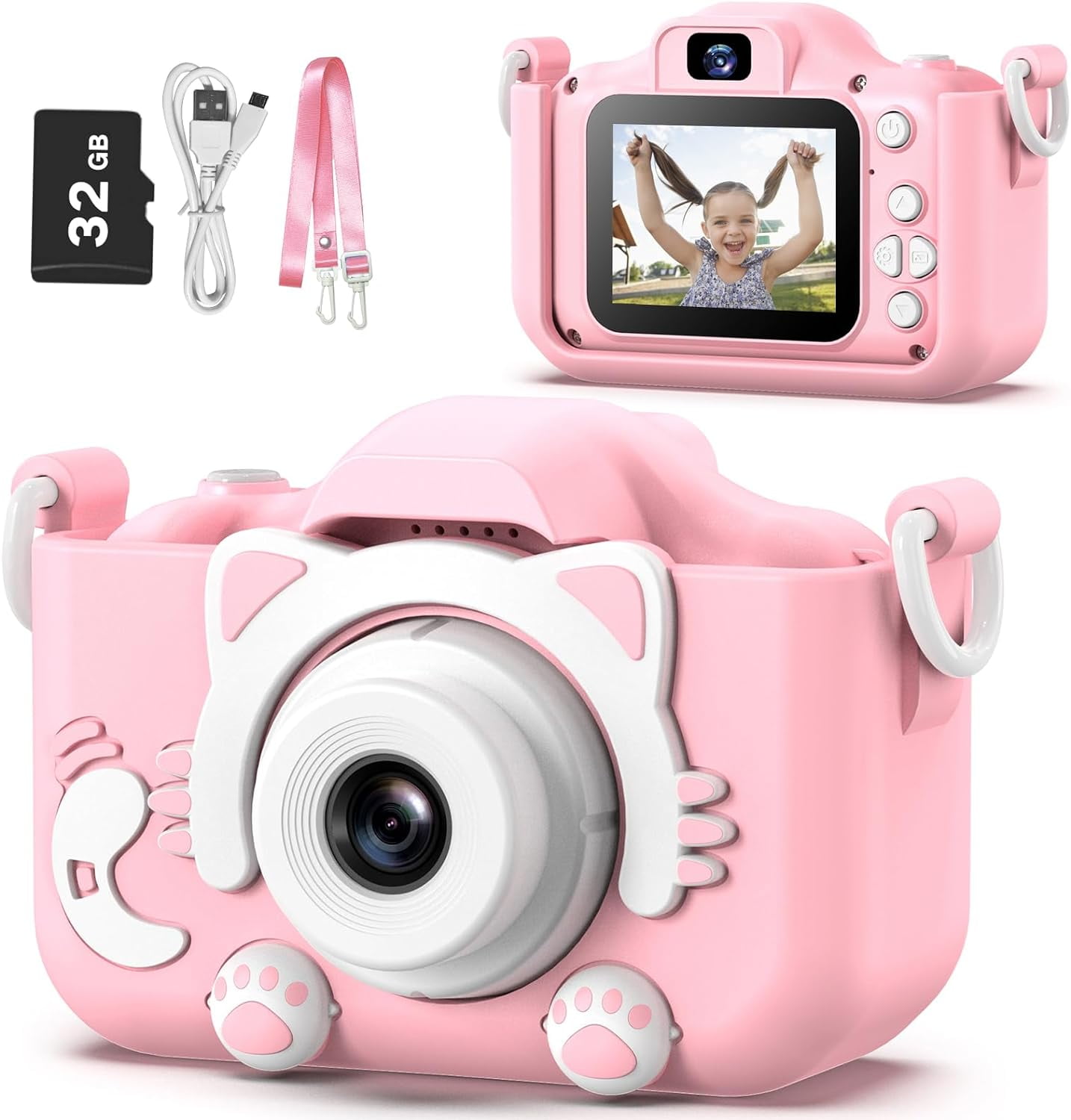 Kids Camera Toys for 3-8 Year Old Girls Boys,Children Digital Video ...