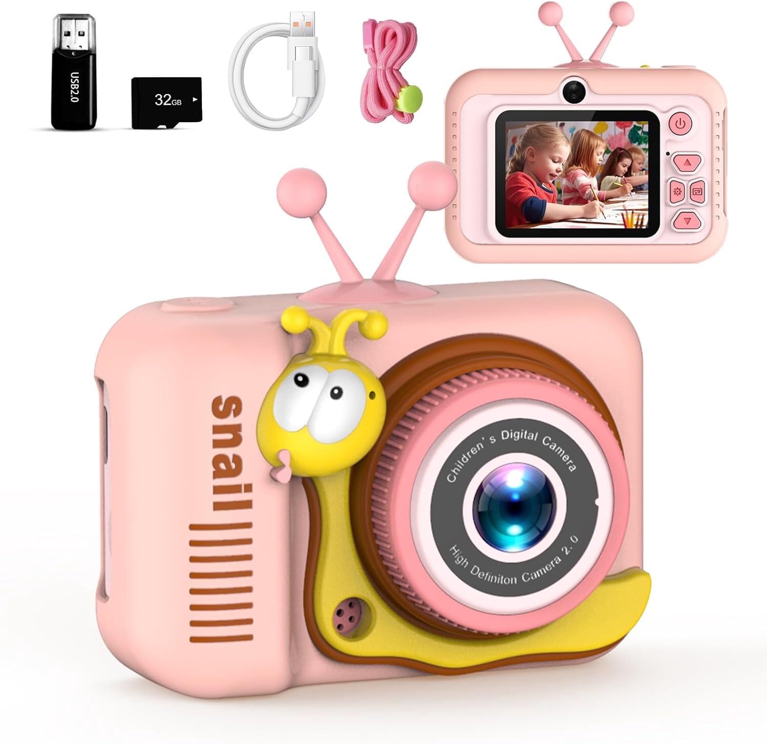 Kids Camera Toys for Girls Boy Age 3-12, Kids Digital Camera Toddler ...