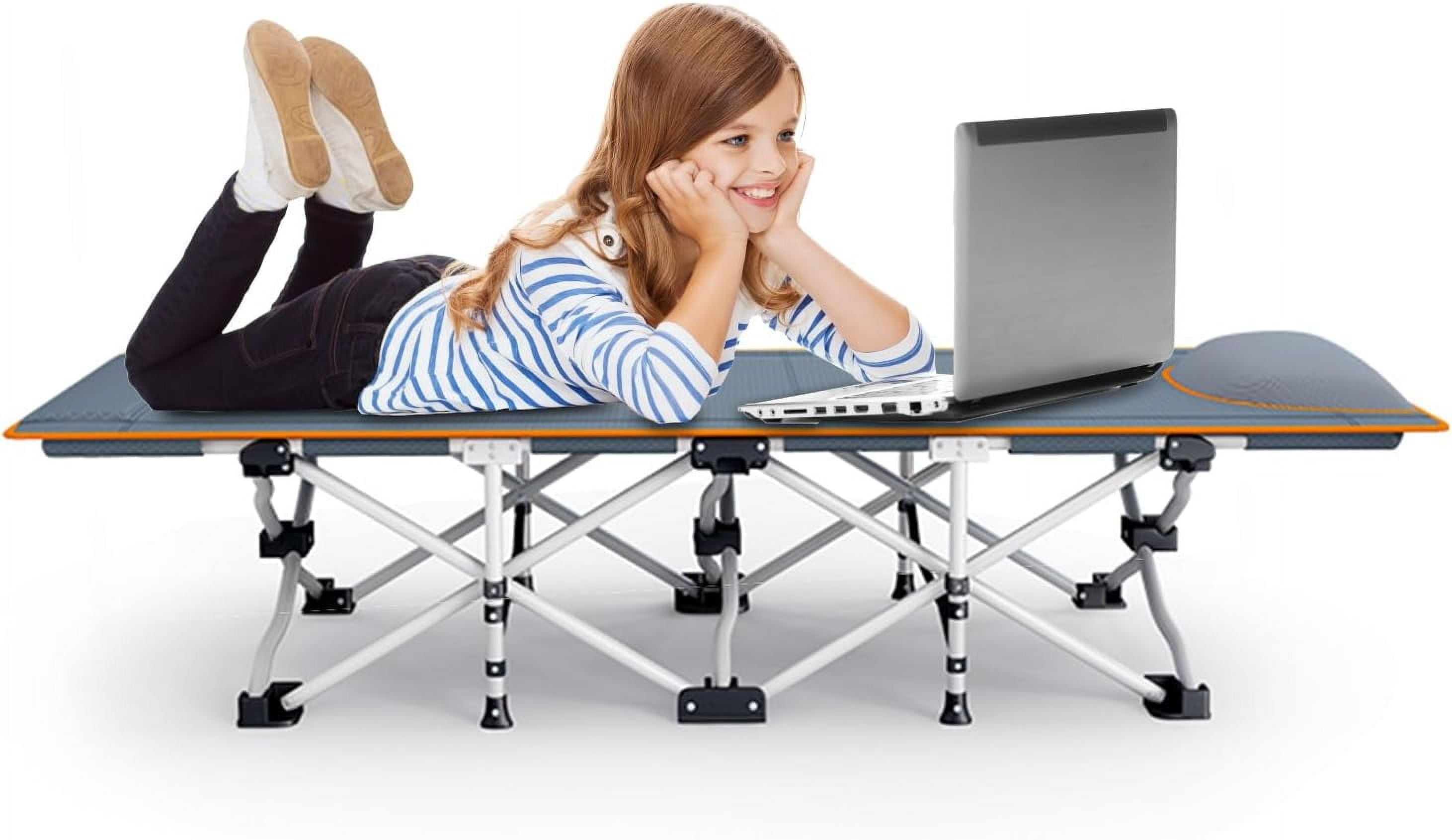 Kids Camping Cot Foldable Kids Cots for Sleeping Portable Child Cot Bed ...