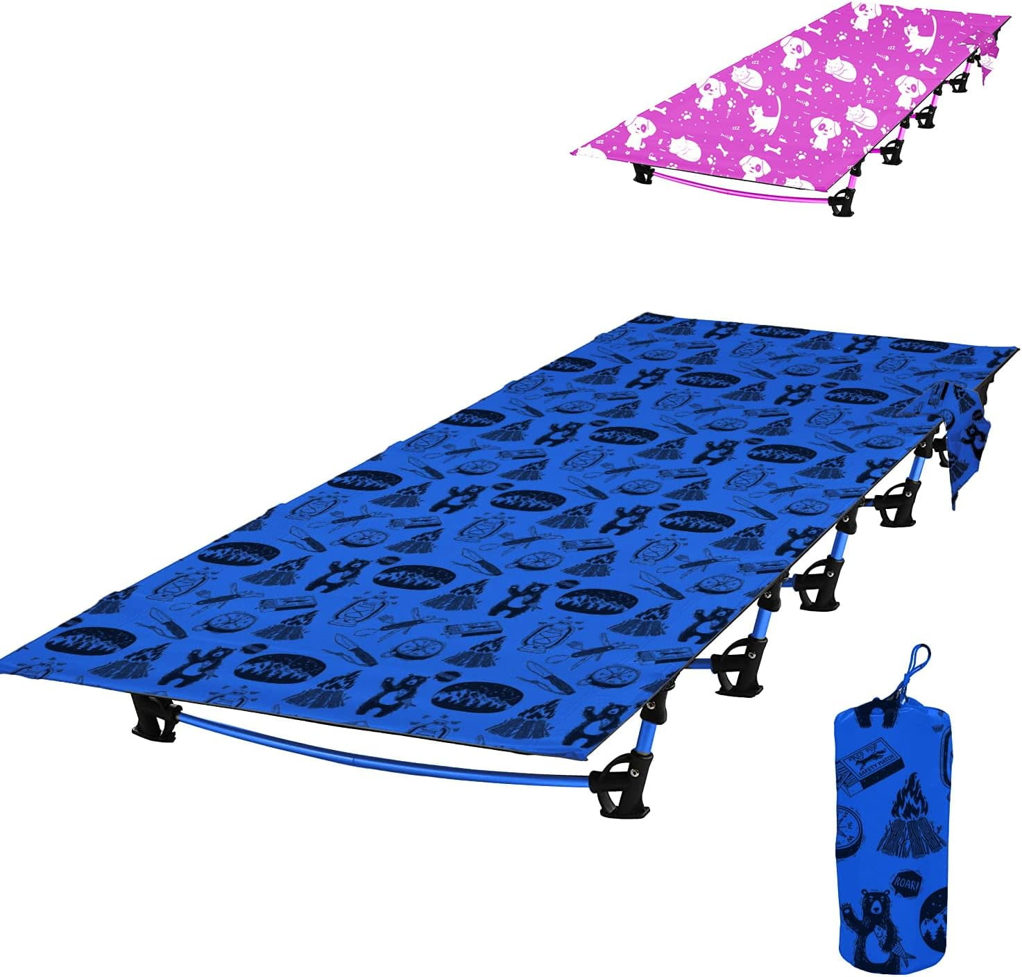 Kids Camping Cot and Toddler Travel Bed | Lightweight and Compact Cots ...