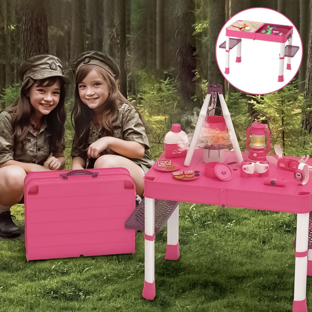 Kids Camping toy, Outdoor Play Table Set,Beach Toys Activity Sensory ...