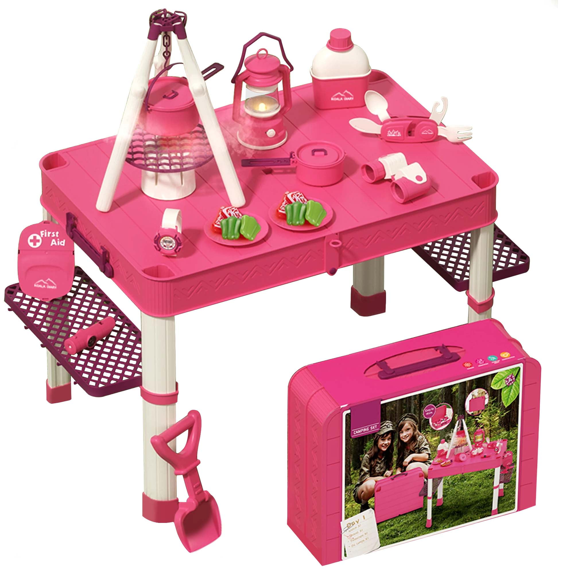 Kids Camping toy, Outdoor Play Table Set,Beach Toys Activity Sensory ...