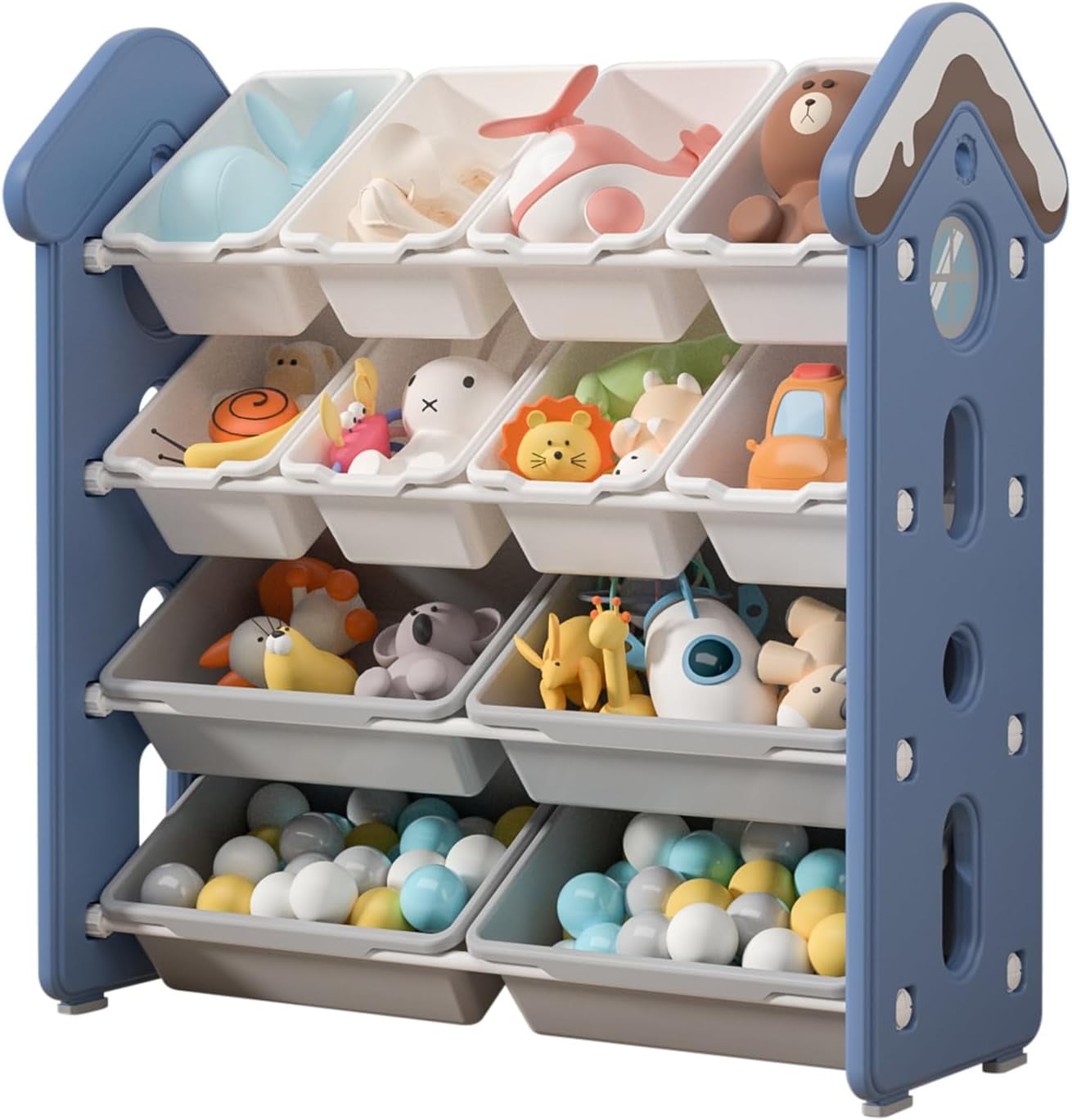 ® Kids Candy House 4-Tier Toy Storage Cabinet | Montessori-Style ...