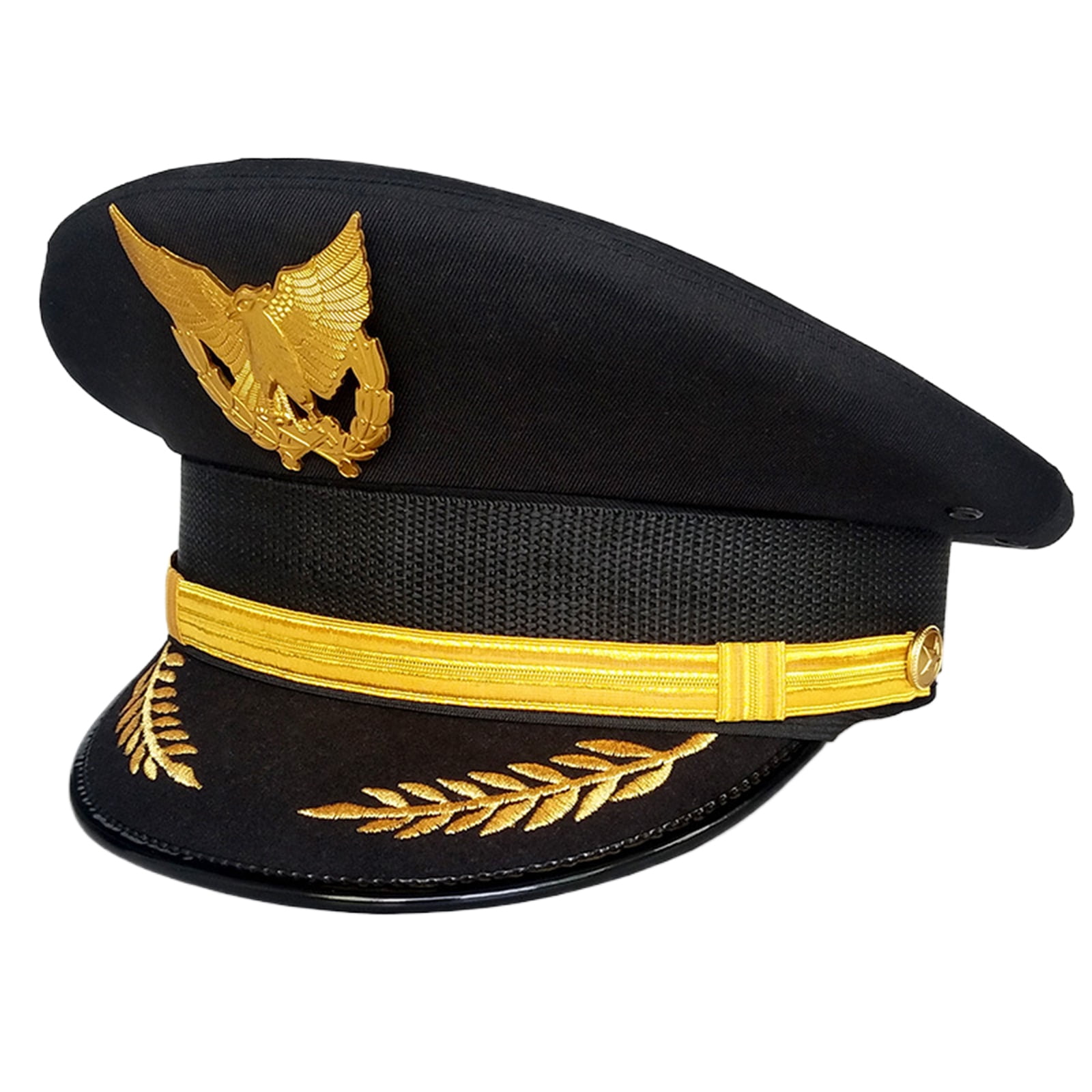 Kids Captain Cap Airline Captain Hat Large Brim Multiple Pattern and ...