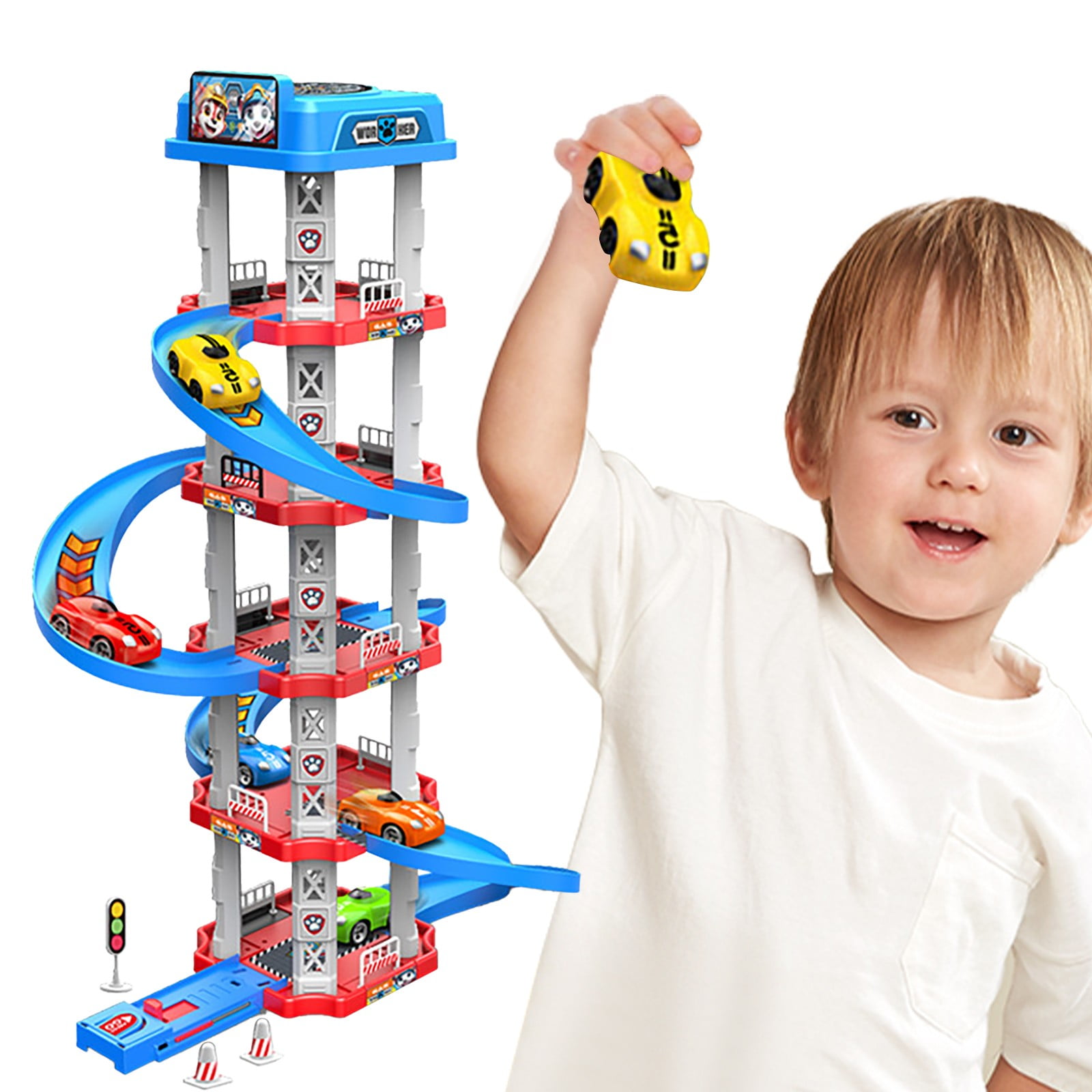 Kids Car Ramp Kids Garage Toy Set | Race Car Ramp Track Toy | Ramp ...