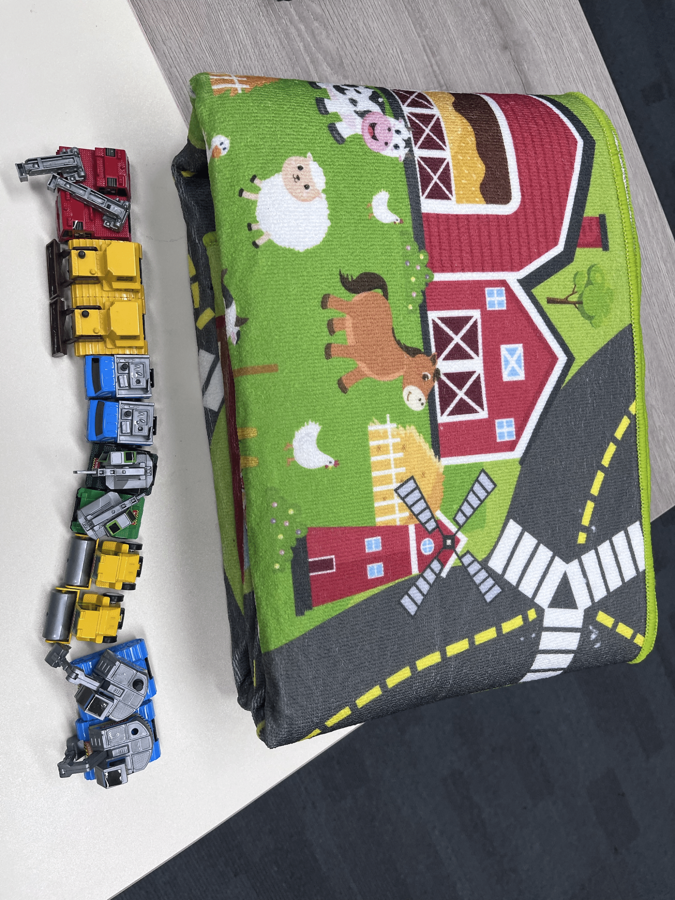 Kids Car Rug Play Mat, Kids Road Car Play Rug for Toy Cars, Educational ...