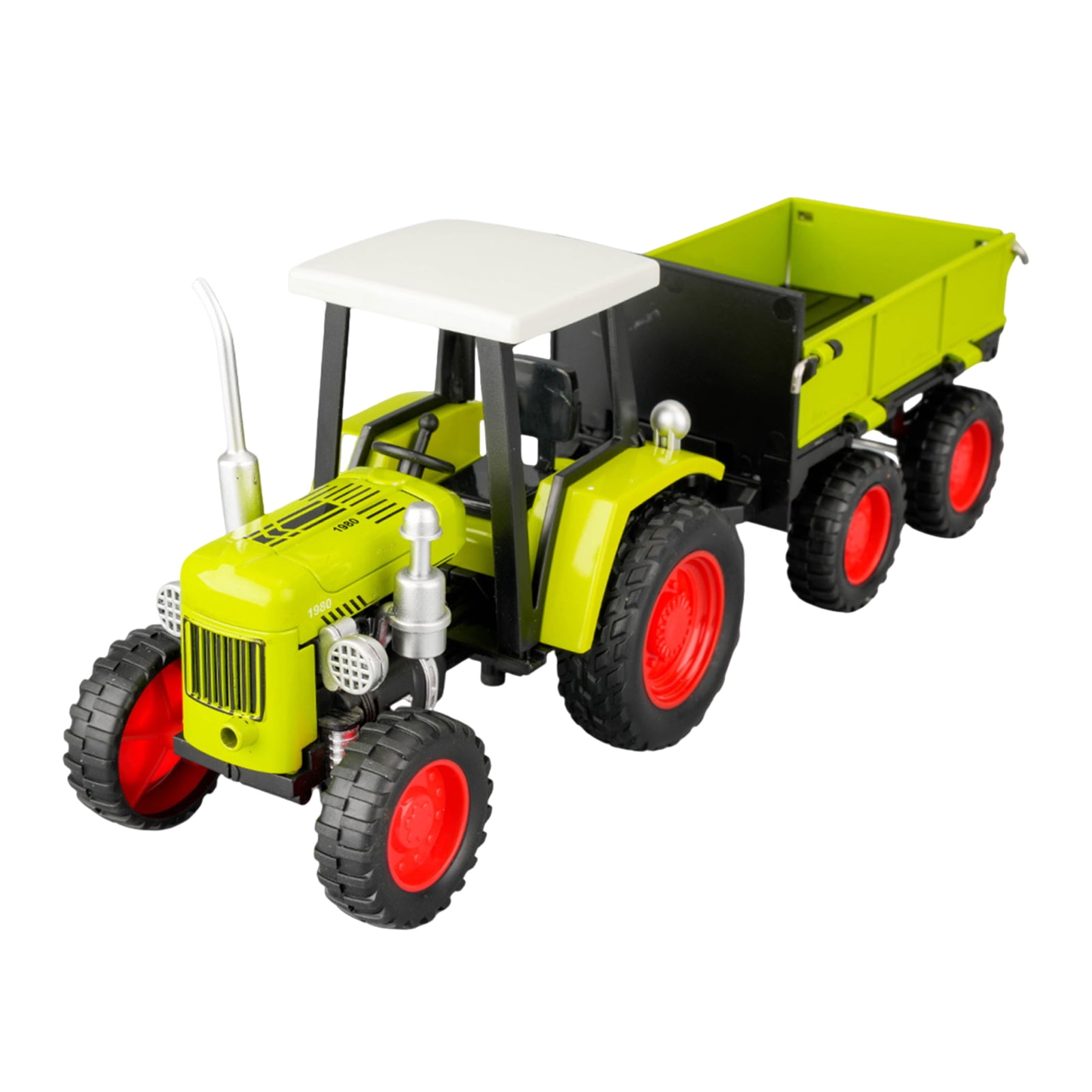 Kids Car Toys Tractor Toy Tractor Model with Sound Light Movable Rear ...
