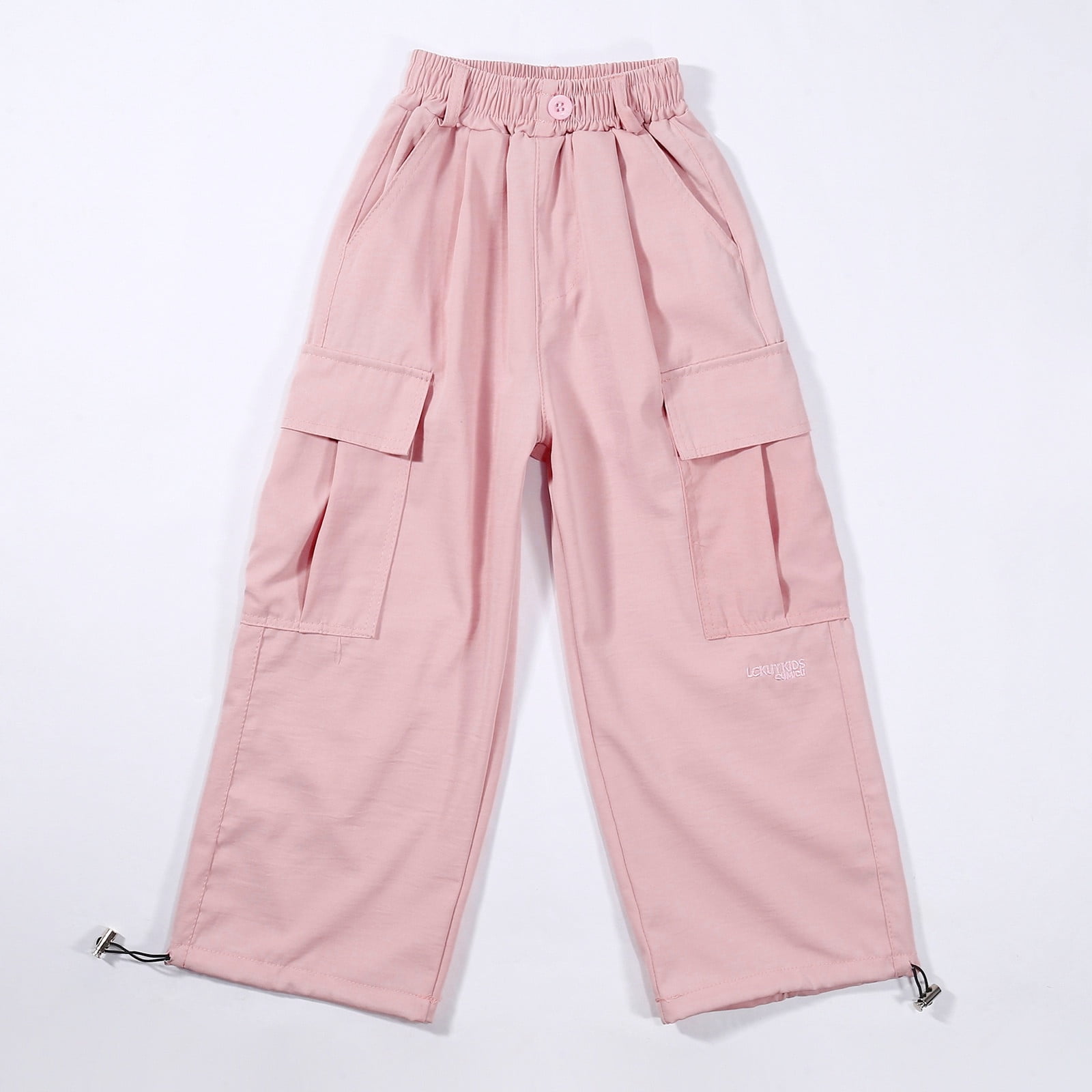 Kids Cargo Pants Relaxed Fit Baggy Pants Kids Stretch Elastic Waist ...