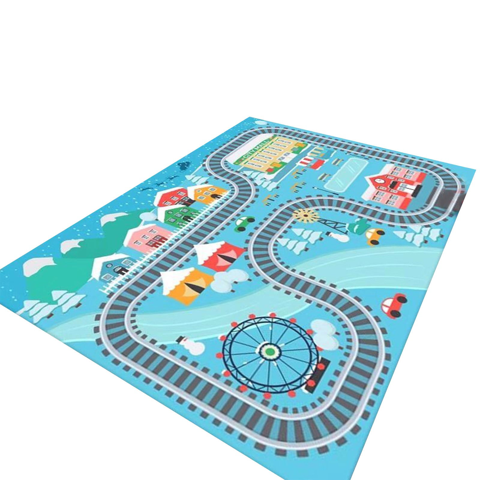 Kids Carpet Playmat Rug 15.7"x23.6", Car Rug for Kids Cars, Non-Slip ...