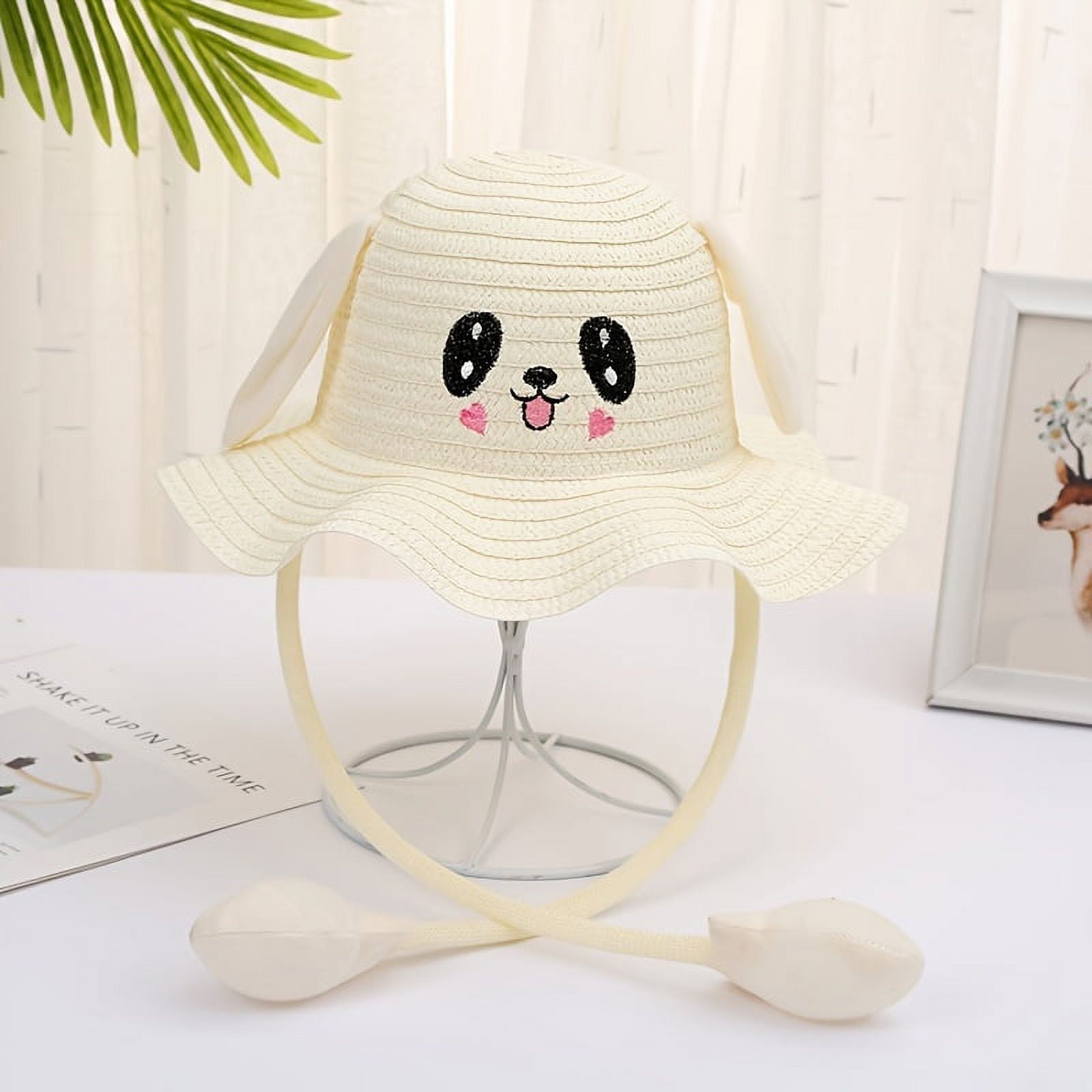 Kids Cartoon Animated Sun Hat With Moving Ears, Children's Casual ...