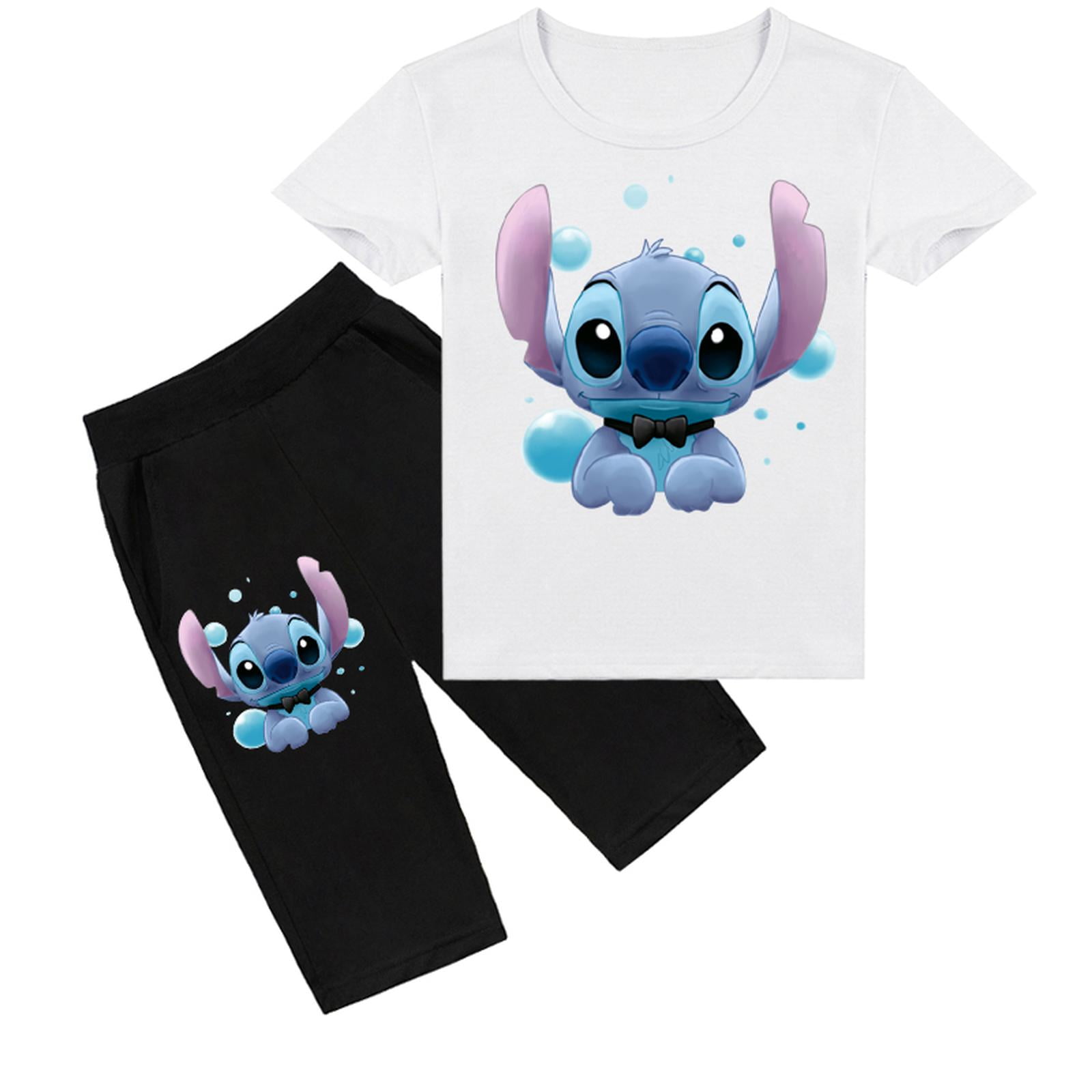 Kids Cartoon Lilo & Stitch Boys Girls Shorts Set - Cute Summer ...
