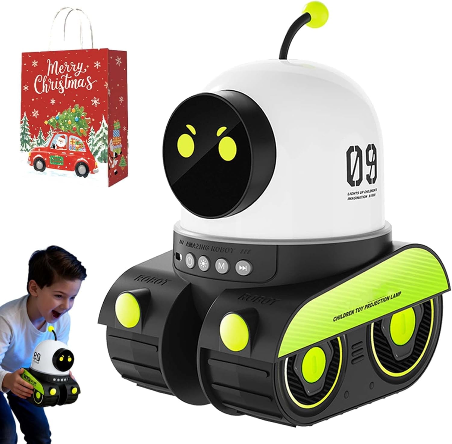 Kids Cartoon Projector Lamp, Collaborateam Night Light with 6 Slides ...
