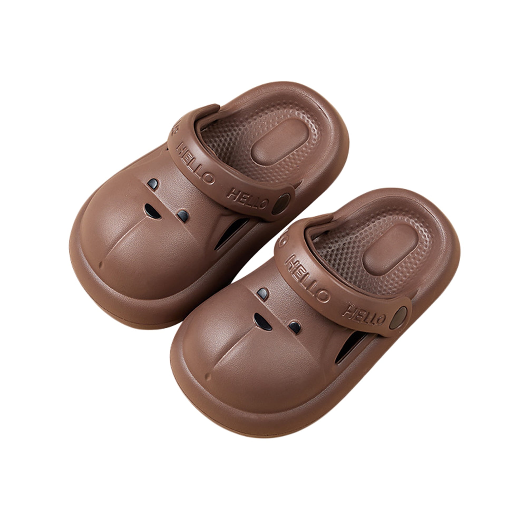 Kids Cartoon Slides, Bear Sandals Pool Slippers with Thick Sole ...