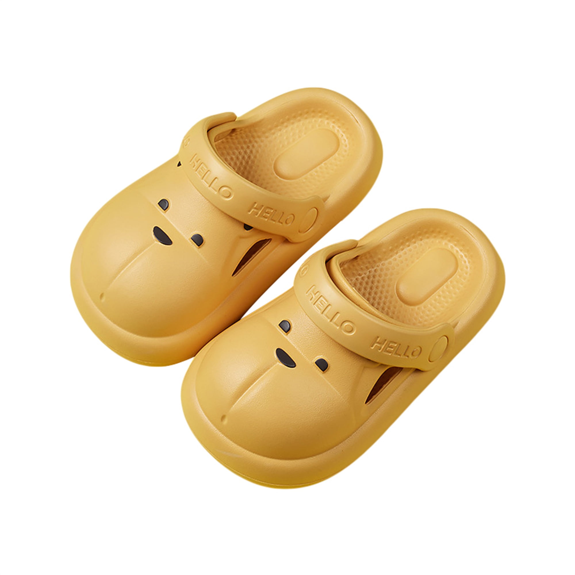 Kids Cartoon Slides, Bear Sandals Pool Slippers with Thick Sole ...