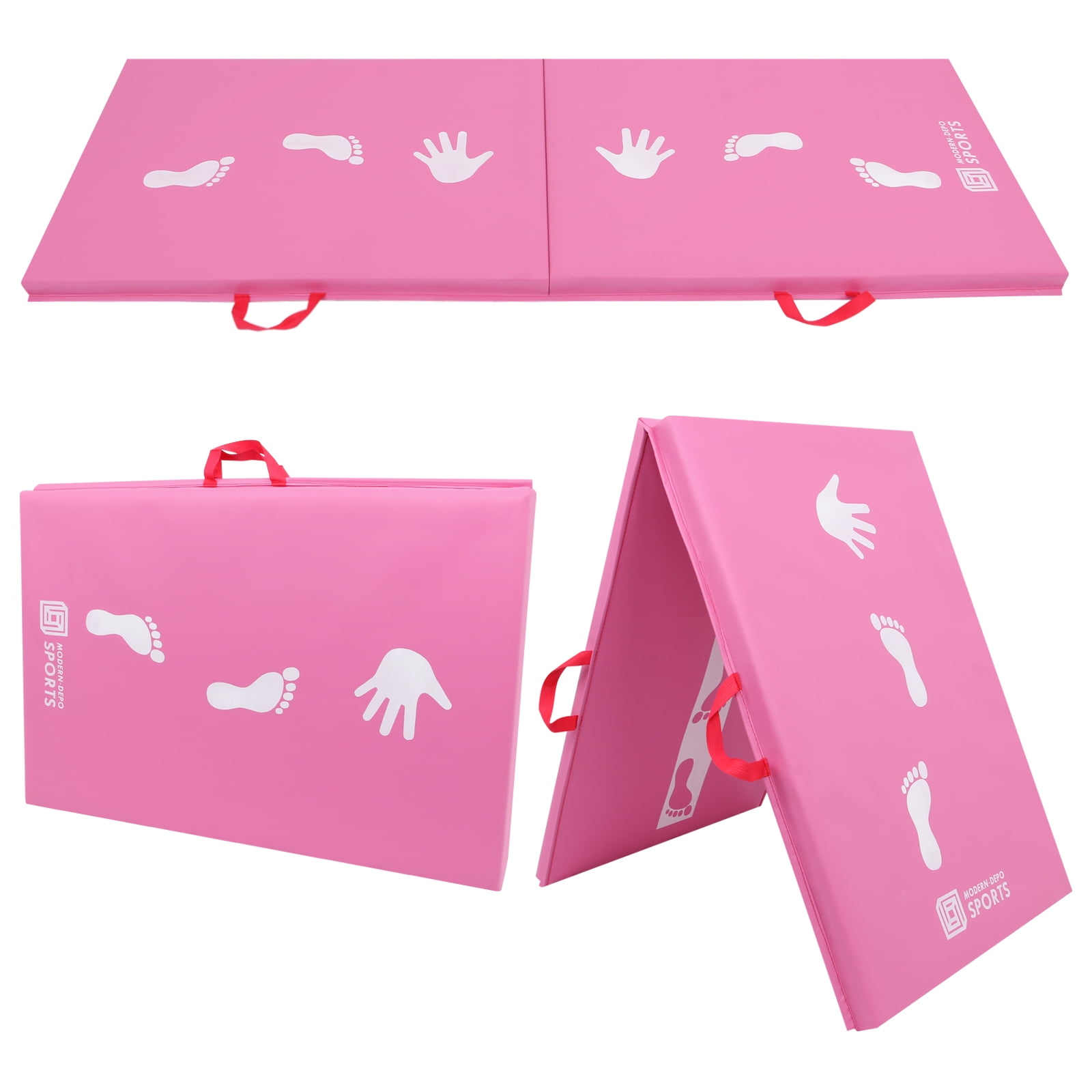 Kids Cartwheel and Beam Training Folding Mat 2-Folding Exercise Mat, 6 ...