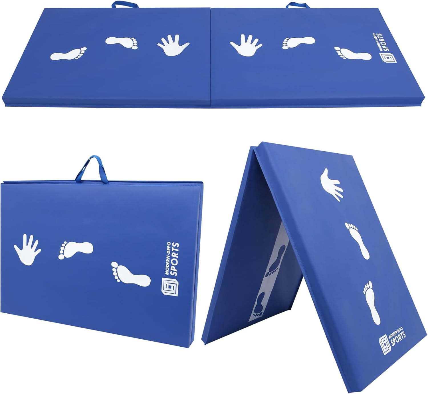 Kids Cartwheel and Beam Training Folding Mat 2-Folding Exercise Mat, 6 ...