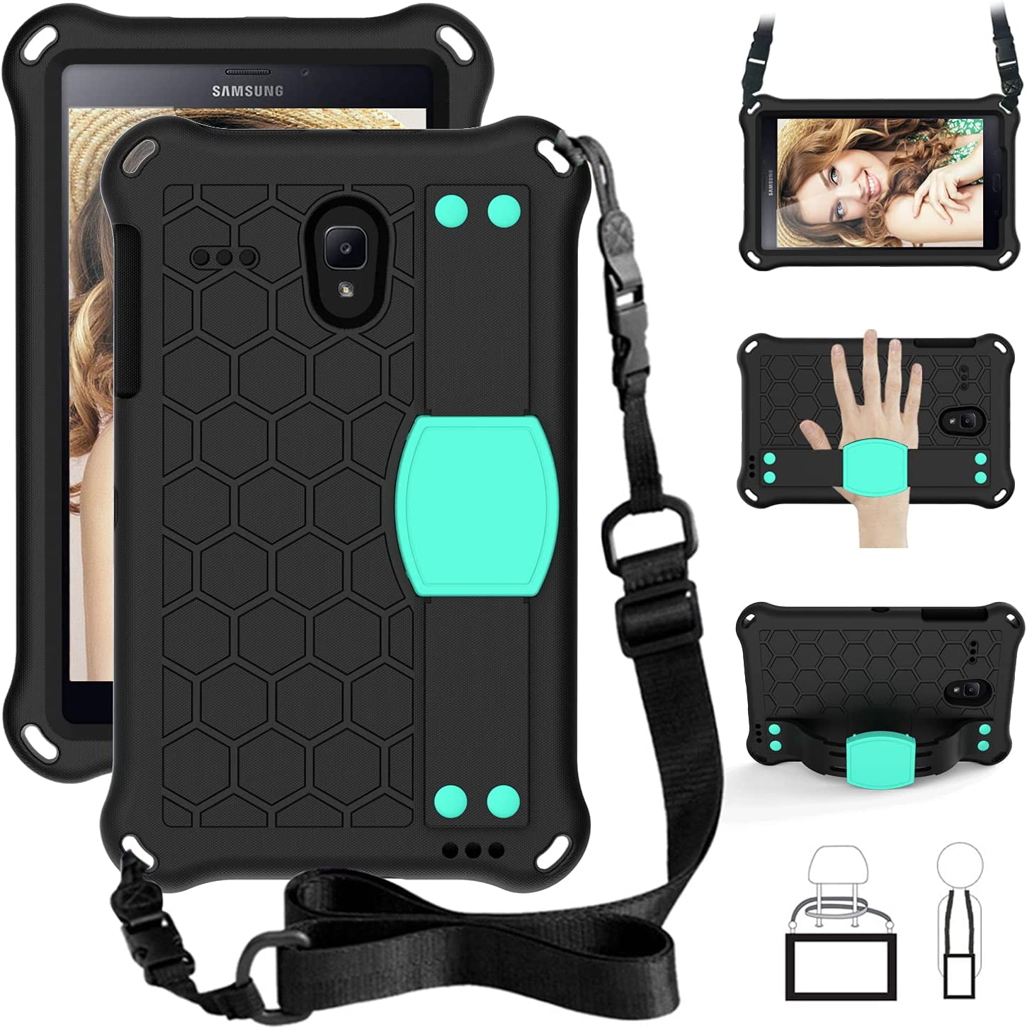 Kids Case for Galaxy Tab A 8.0 2018 (SM-T387) Kids Friendly Light ...