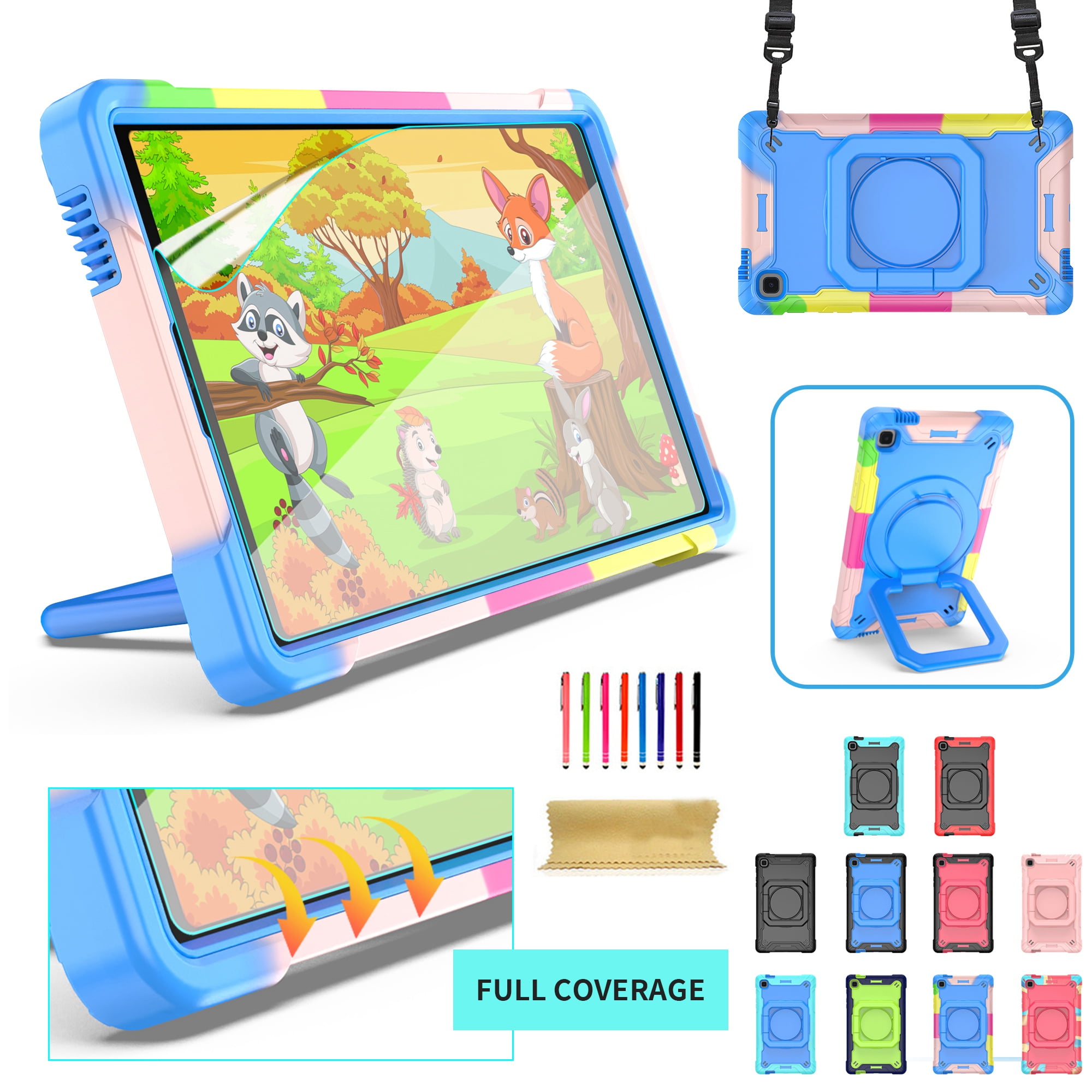 Dteck Kids Case for Galaxy Tab A7 Lite 8.7' 2021, 360° Stand ...