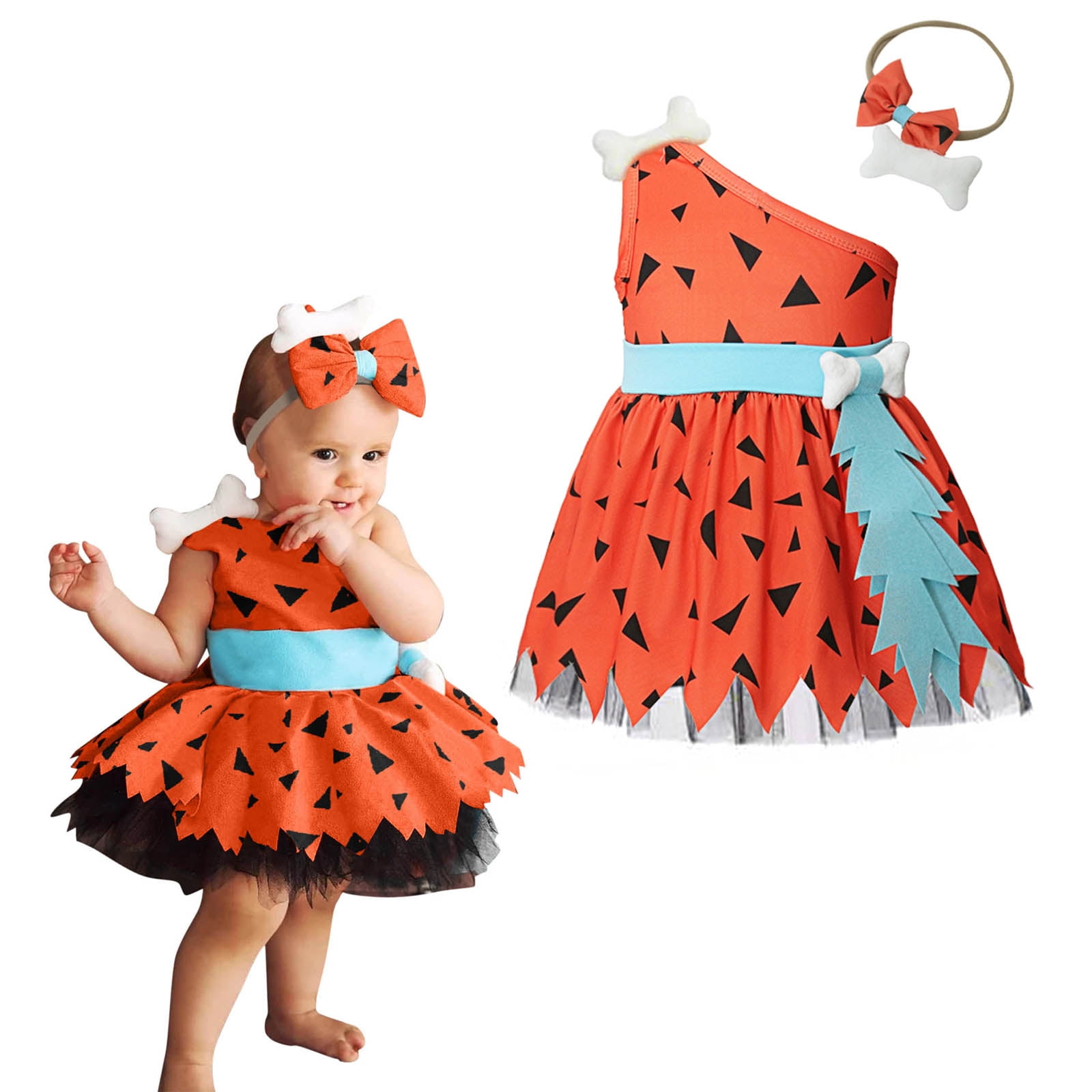 Kids Caveman Dog Bones Historical Stone Age Birthday Outfits Set for ...