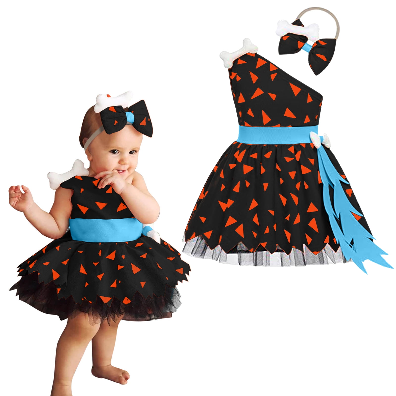 Kids Caveman Costume Dog Bones Historical Stone Age One Birthday ...