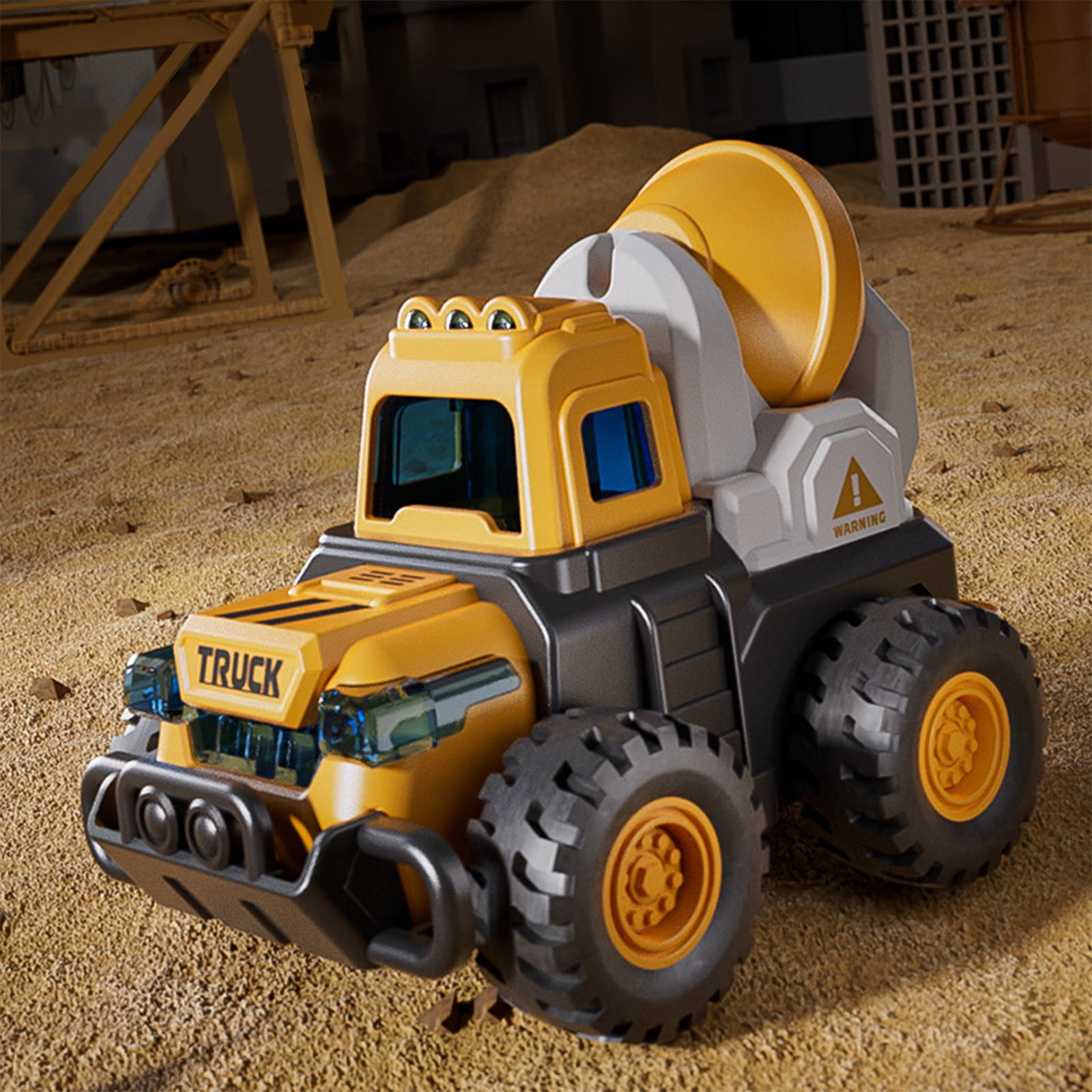 Fuebueo Kids Cement Mixer Toys Truck Toys Engineering Car, Friction ...