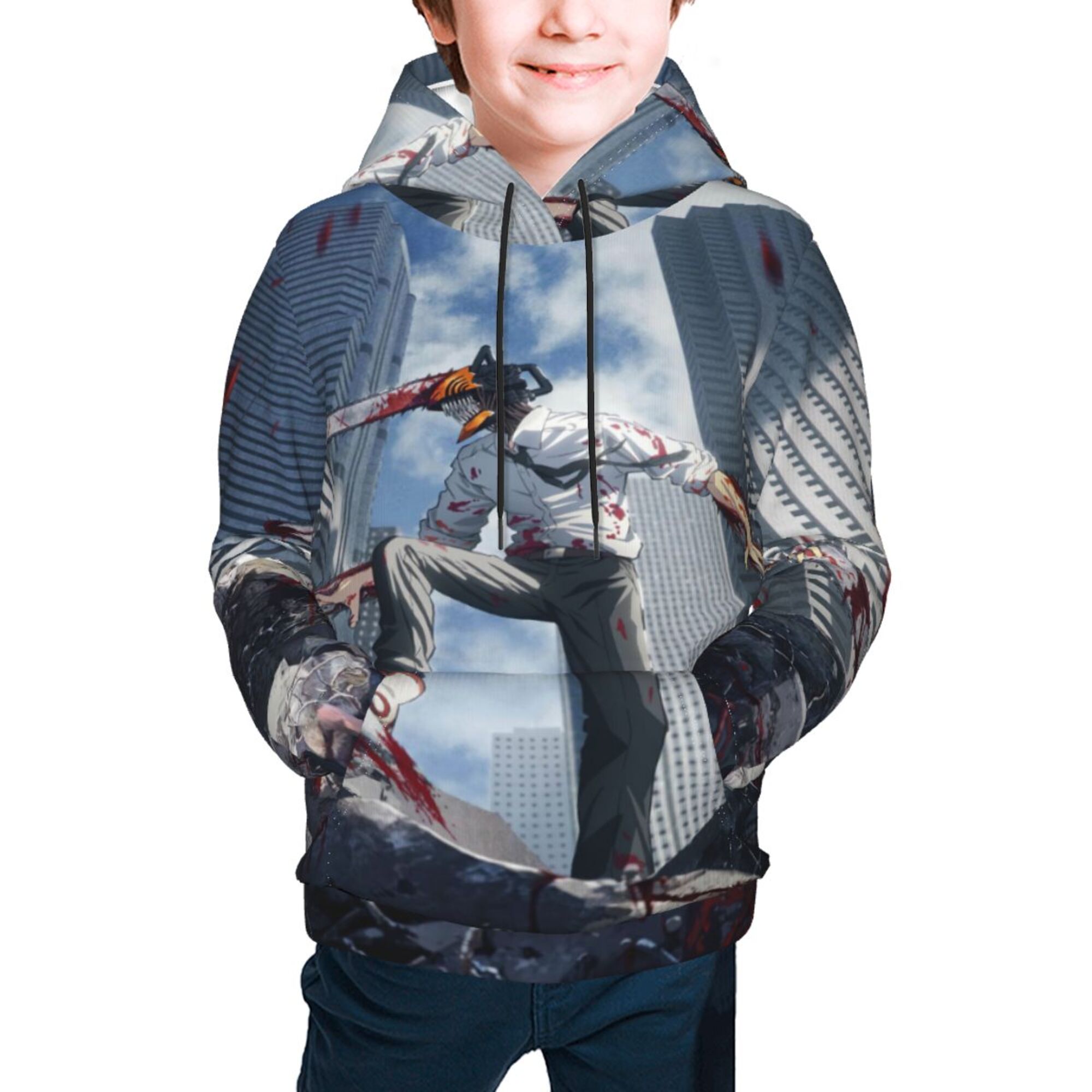 Kids Chai-Nsa,W Anime Men Pullover Hoodie With Pocket 3d Printed ...