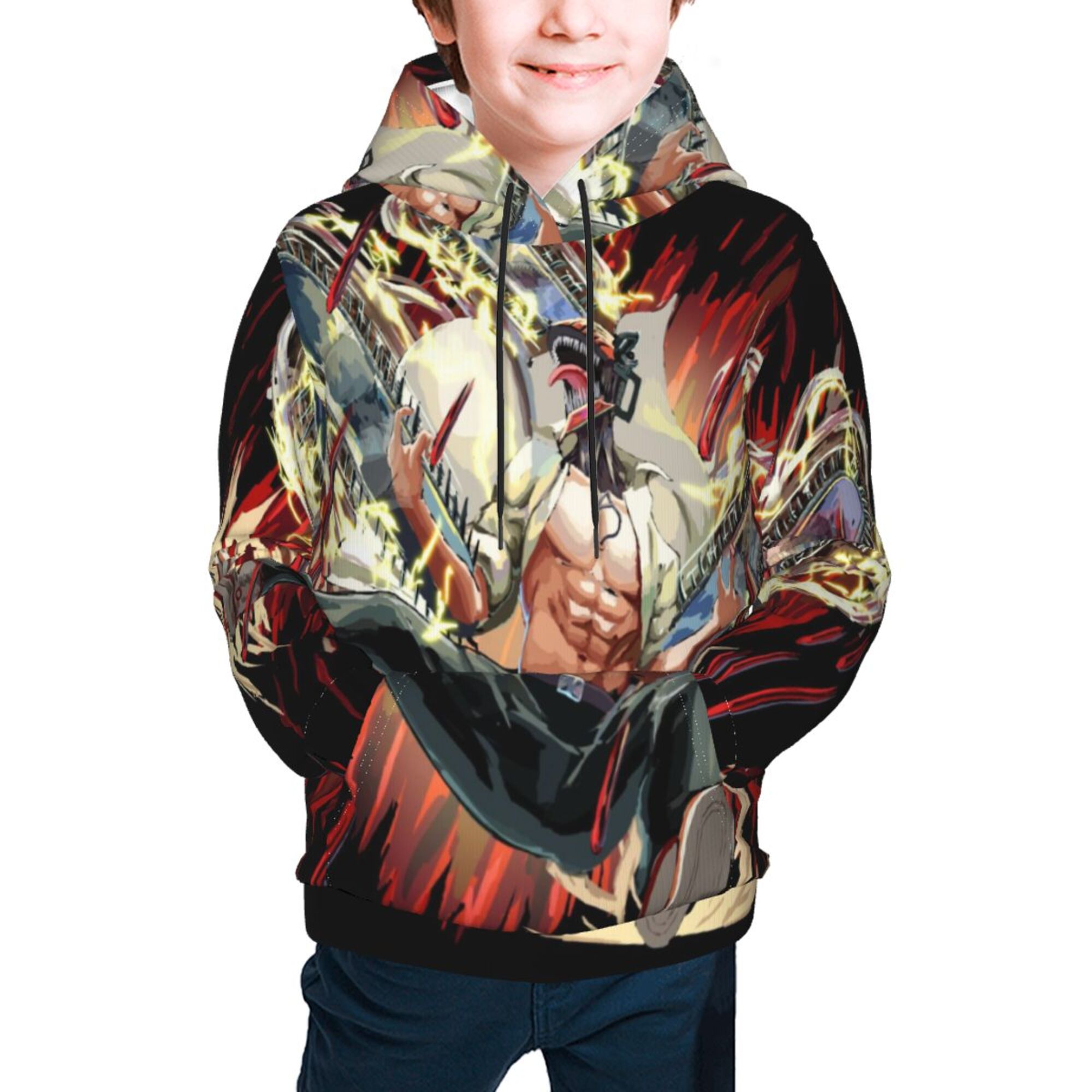 Kids Chai-Nsa,W Anime Men Pullover Hoodie With Pocket 3d Printed ...