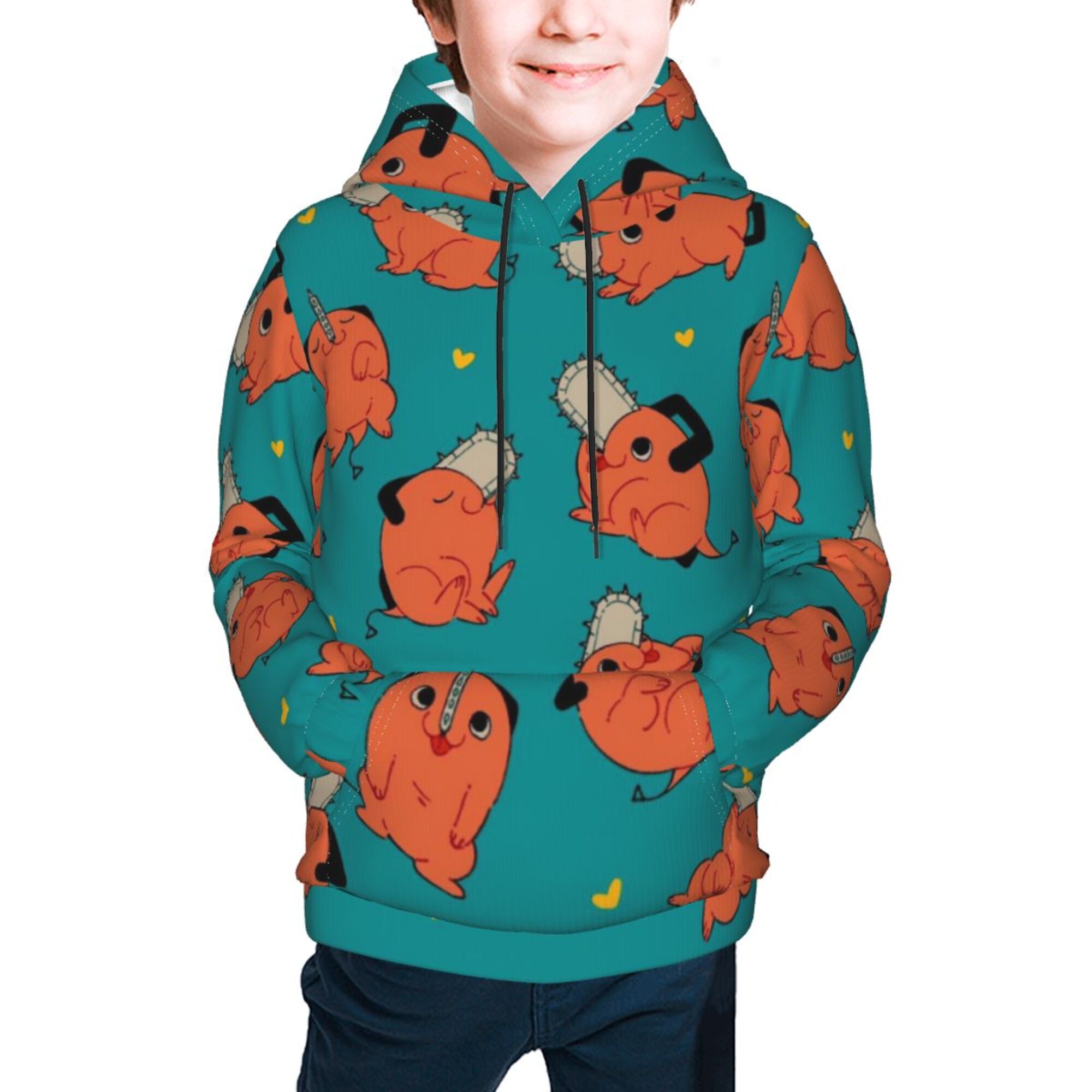 Kids Chai-Nsa,W Anime Men Pullover Hoodie With Pocket 3d Printed ...
