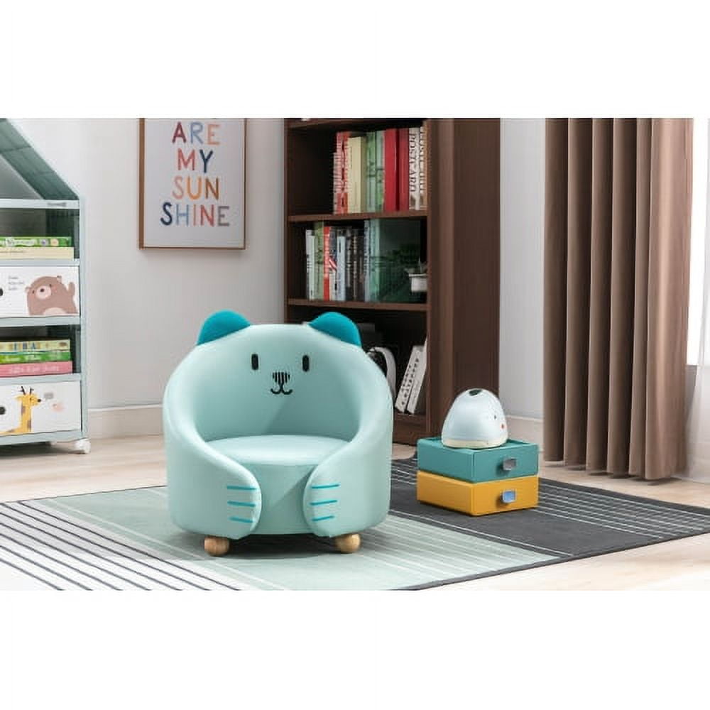 Kids Chair,Cat Shape Accent Chair with Padded Seat Cushion and High ...
