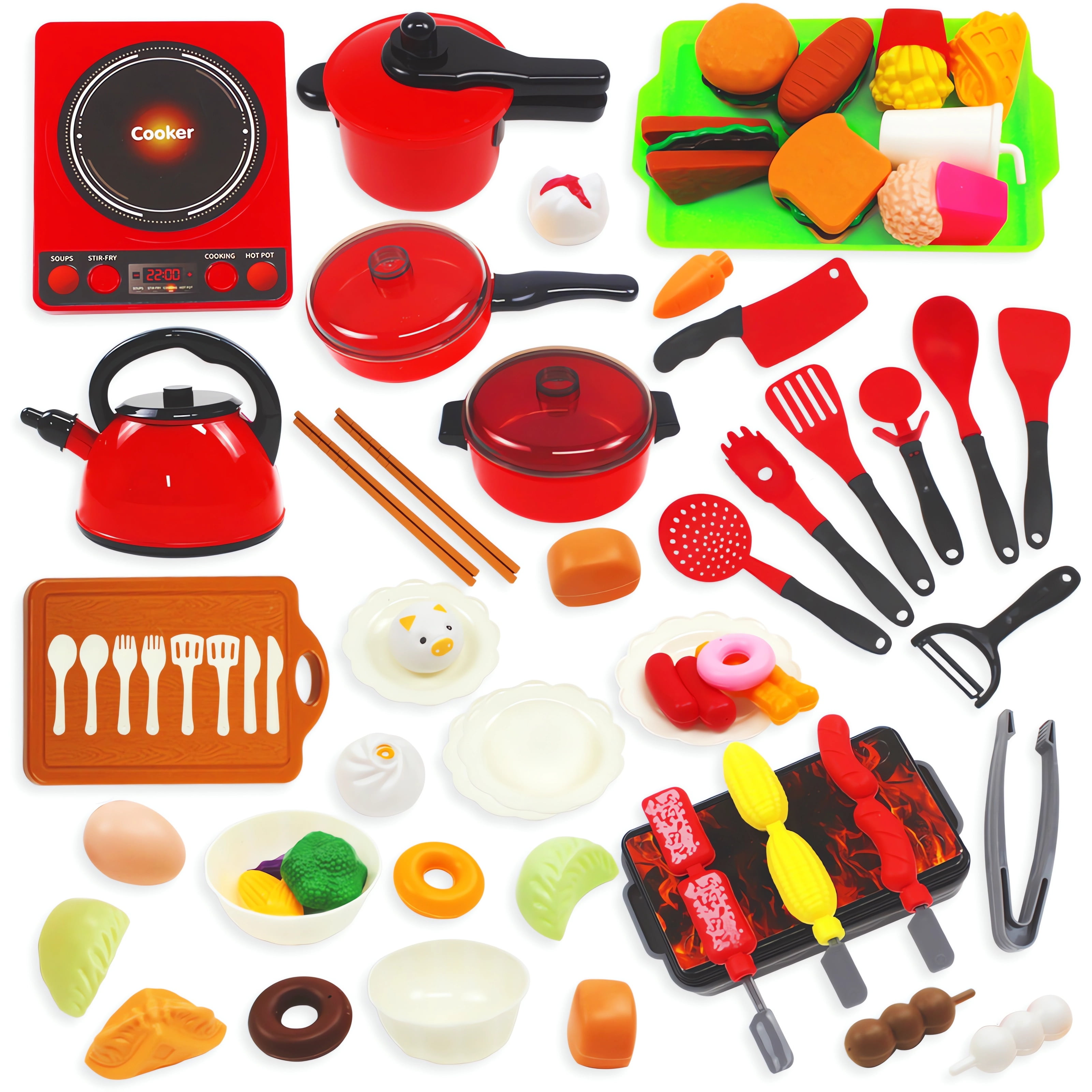 Play Kitchen Accessories, Pretend Play Accessories Kids Kitchen Playset ...