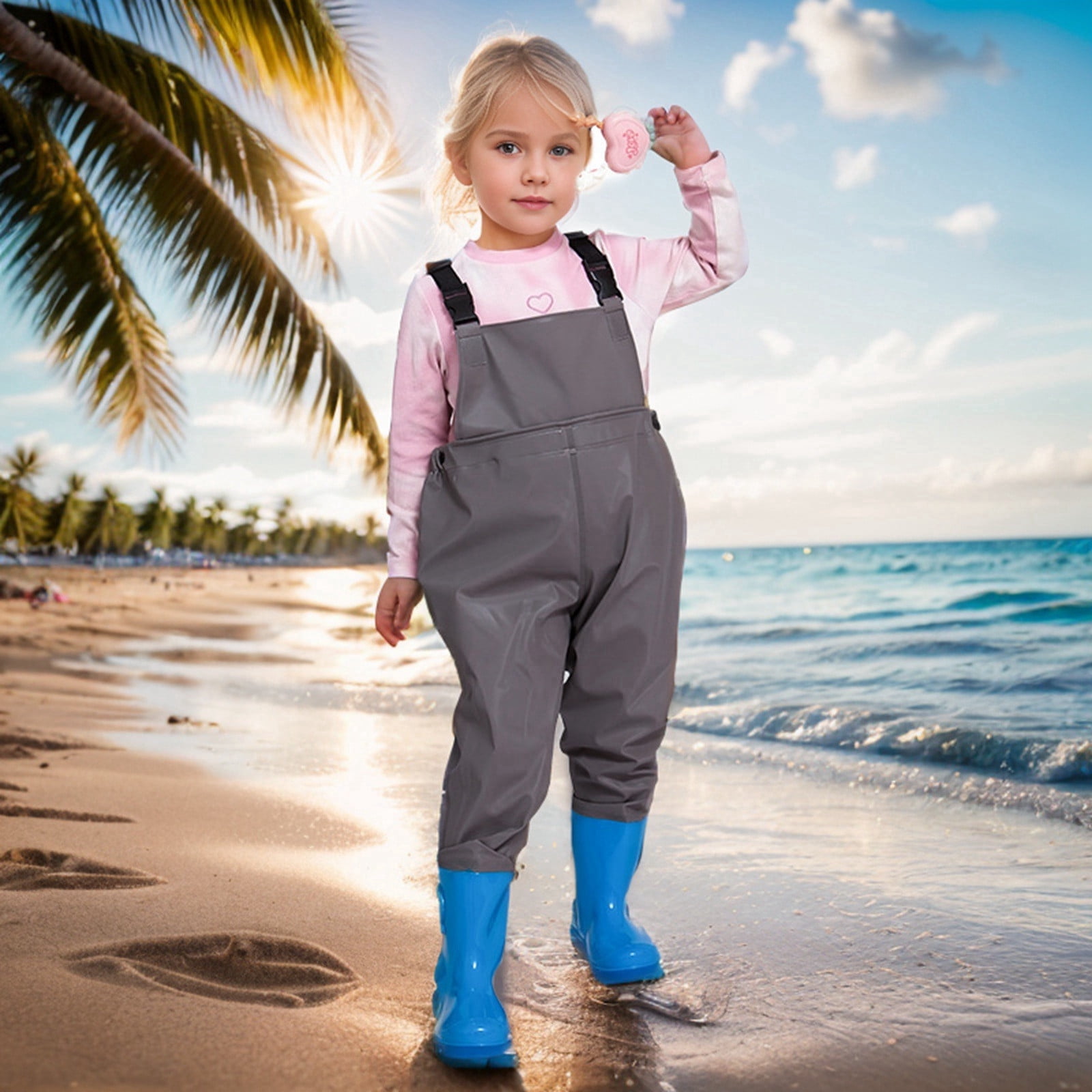 Kids Chest Waders for Girls Youth Fishing Waders Waterproof Unisex ...