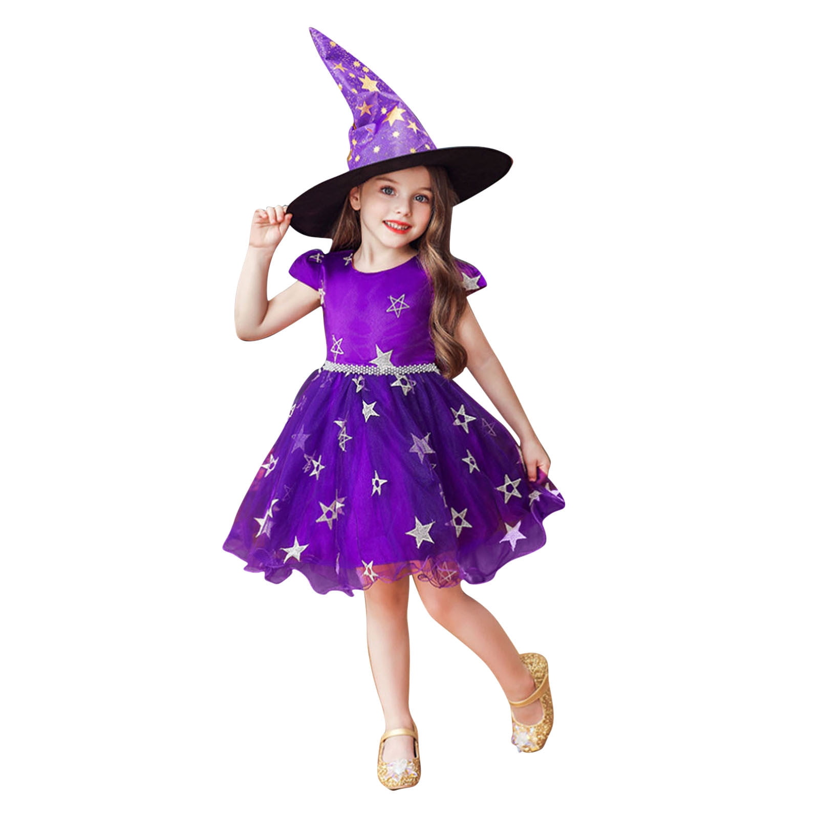 Kids Child Girls Pageant Gown Dance Party Princess Dress+Hat Tween ...