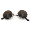 Womens Serpent Snake Jewel Arm Round Circle Metal Rim Sunglasses Gold ...