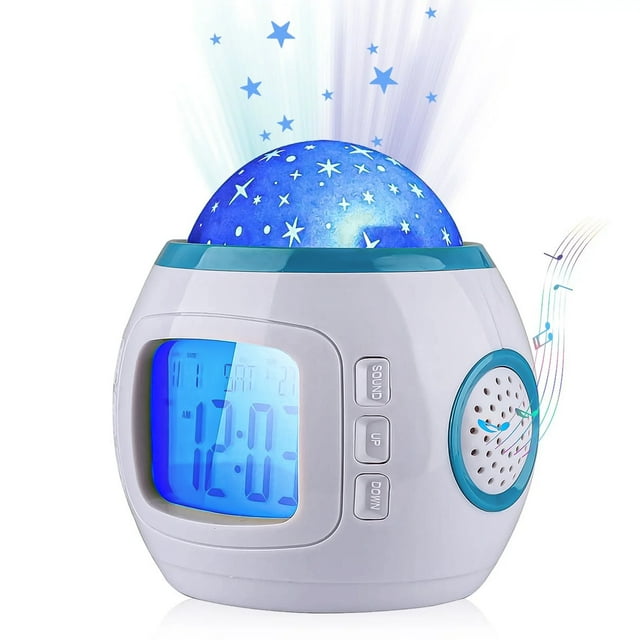 Kids Children Room Alarm Clock Projector, TSV Starry Sky Projection ...